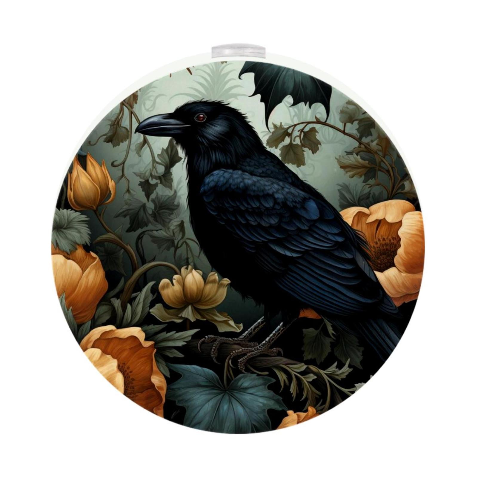 Crow LED Round Night Light 2PCS - Motion Sensor Activated Soft Glow ...