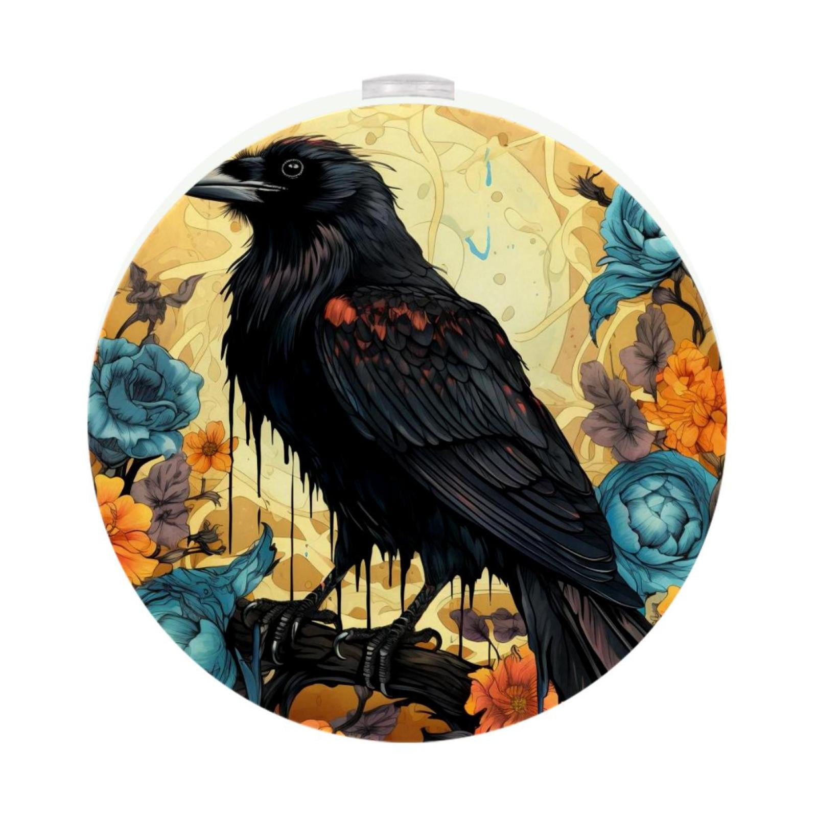 Crow LED Round Night Light 2PCS - Motion Sensor Activated Soft Glow ...