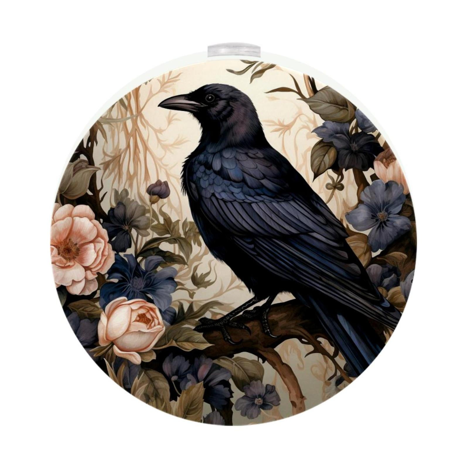 Crow LED Round Night Light 2PCS - Motion Sensor Activated Soft Glow ...