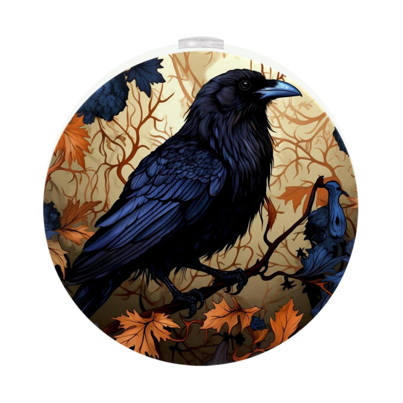 Crow LED Round Night Light-2PCS, Plug-in Mini Wall Socket Soft White ...