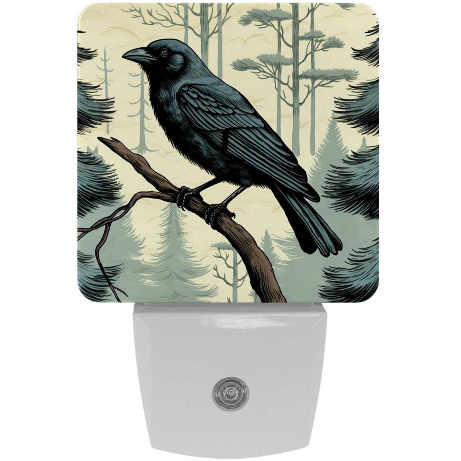 Crow LED Square Night Light - Small and Bright Square-shaped LED Night ...