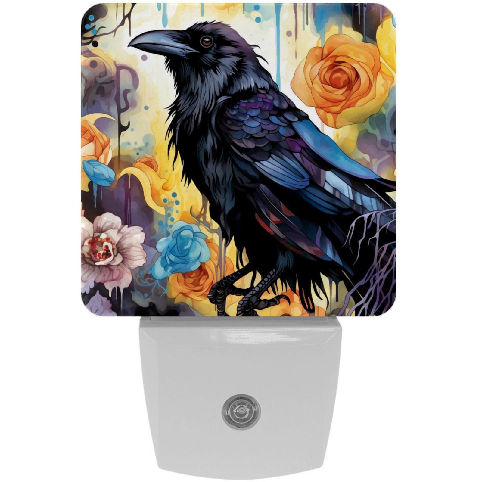 Crow LED Square Night Lights - Bright and Compact Bedroom or Bathroom ...