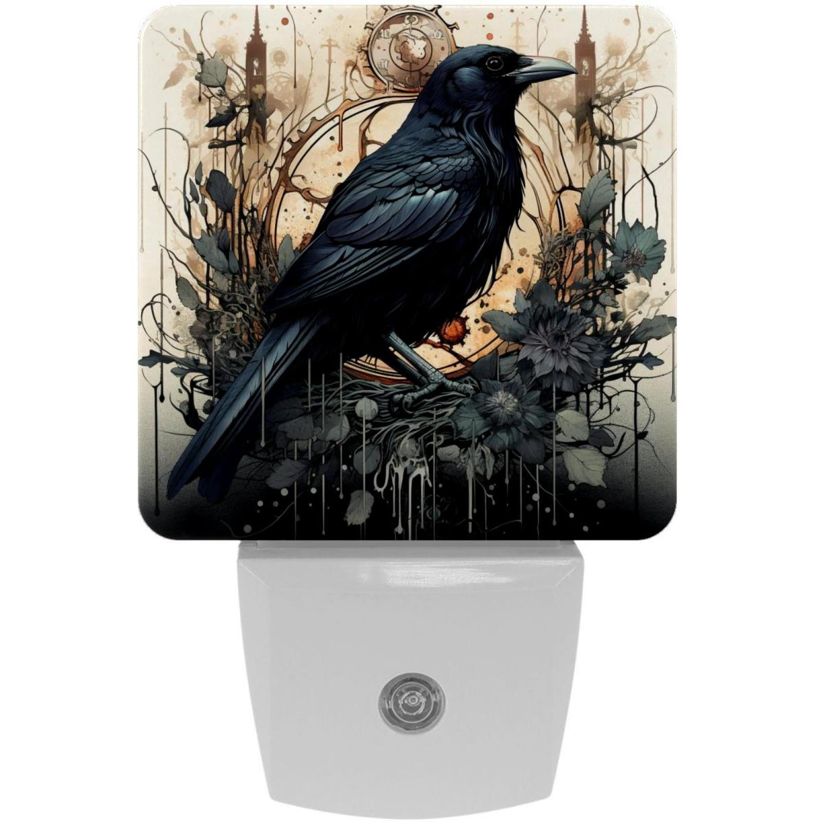 Crow LED Square Night Lights - Bright and Compact Bedroom or Bathroom ...