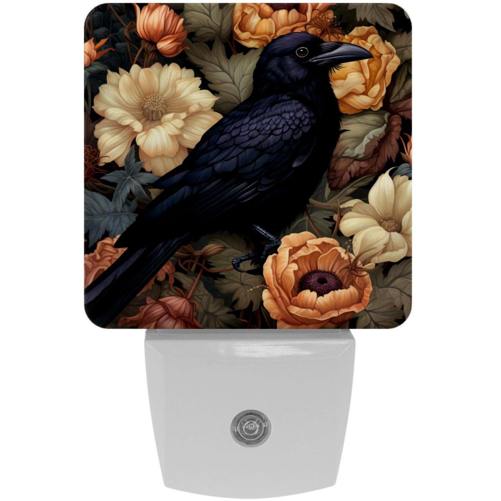 Crow LED Square Night Lights - Energy Efficient Bedside Lamp with Soft ...