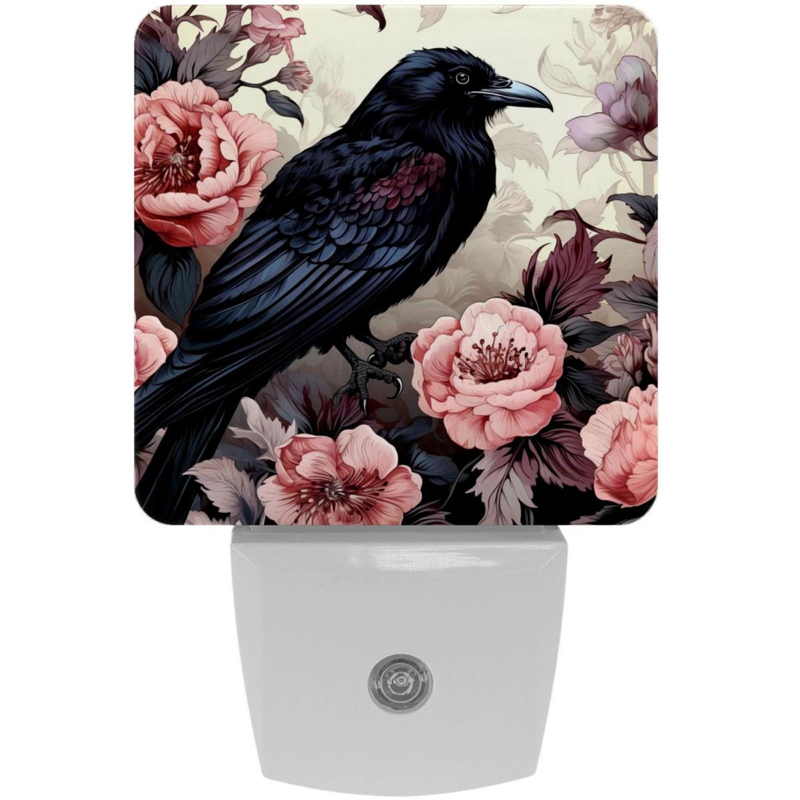 Crow LED Square Night Lights - Energy Efficient Plug-in Wall Lamp with ...