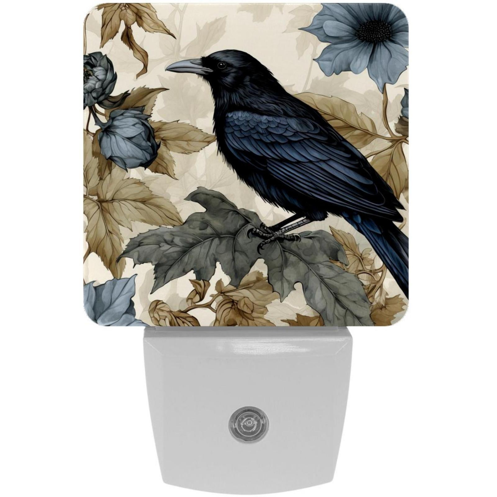 Crow LED Square Night Lights - Energy Efficient Plug-in Wall Lamp with ...