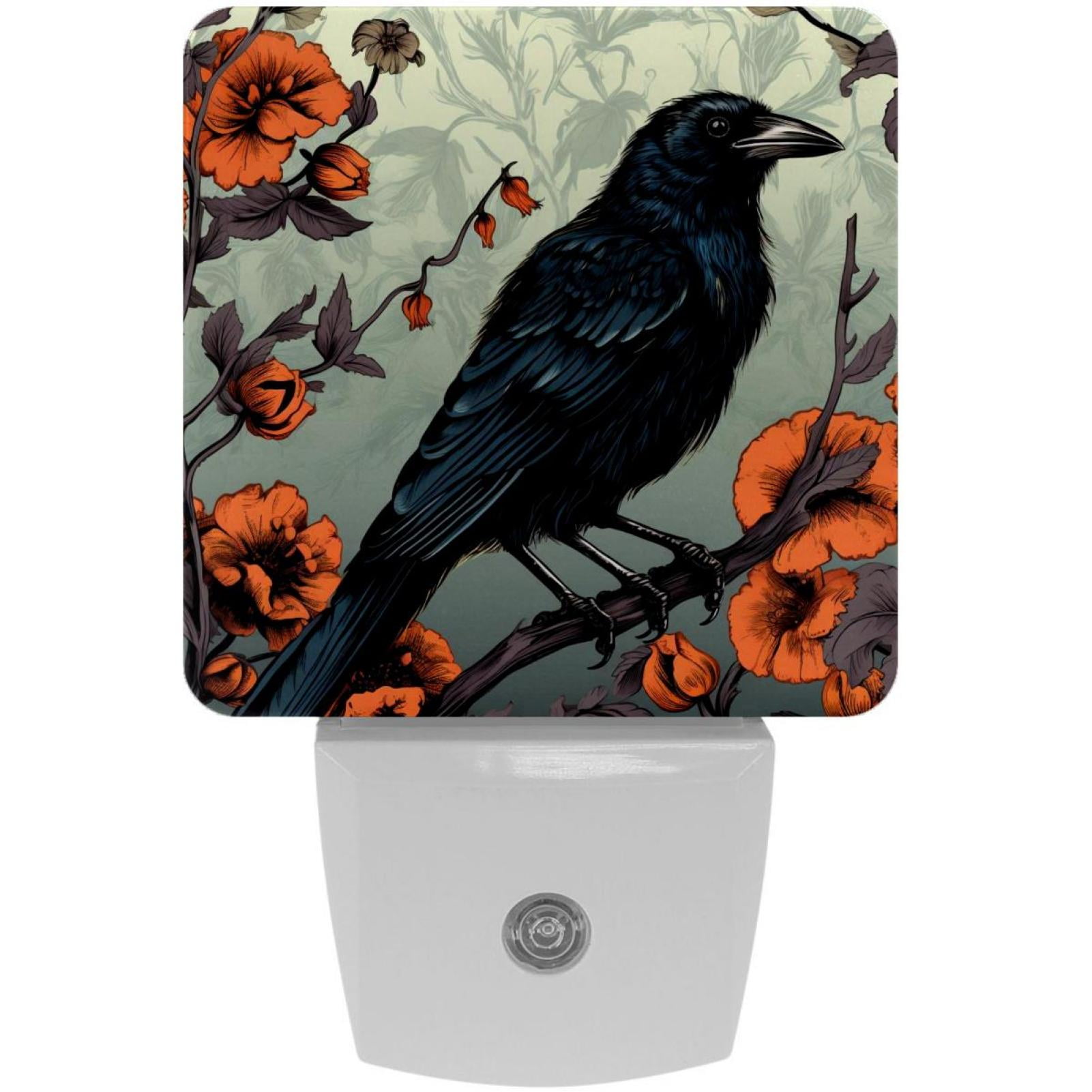 Crow LED Square Night Lights - Energy Efficient Plug-in Wall Lamp with ...