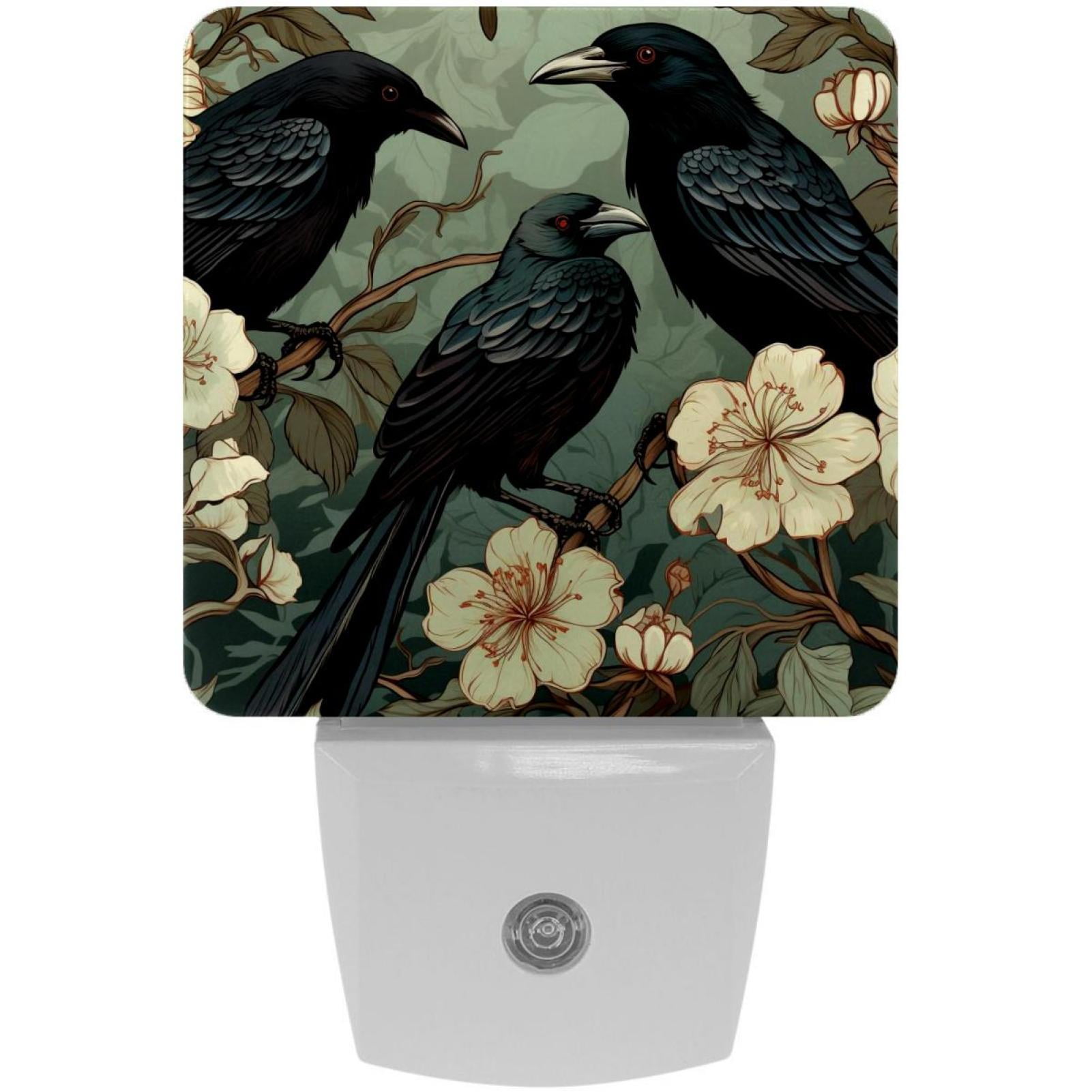 Crow LED Square Night Lights - Modern Design, Soft Glow, Energy ...