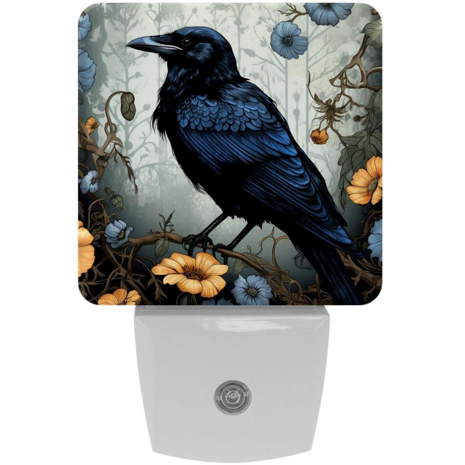 Crow LED Square Night Lights - Modern Design, Soft Glow, Energy ...