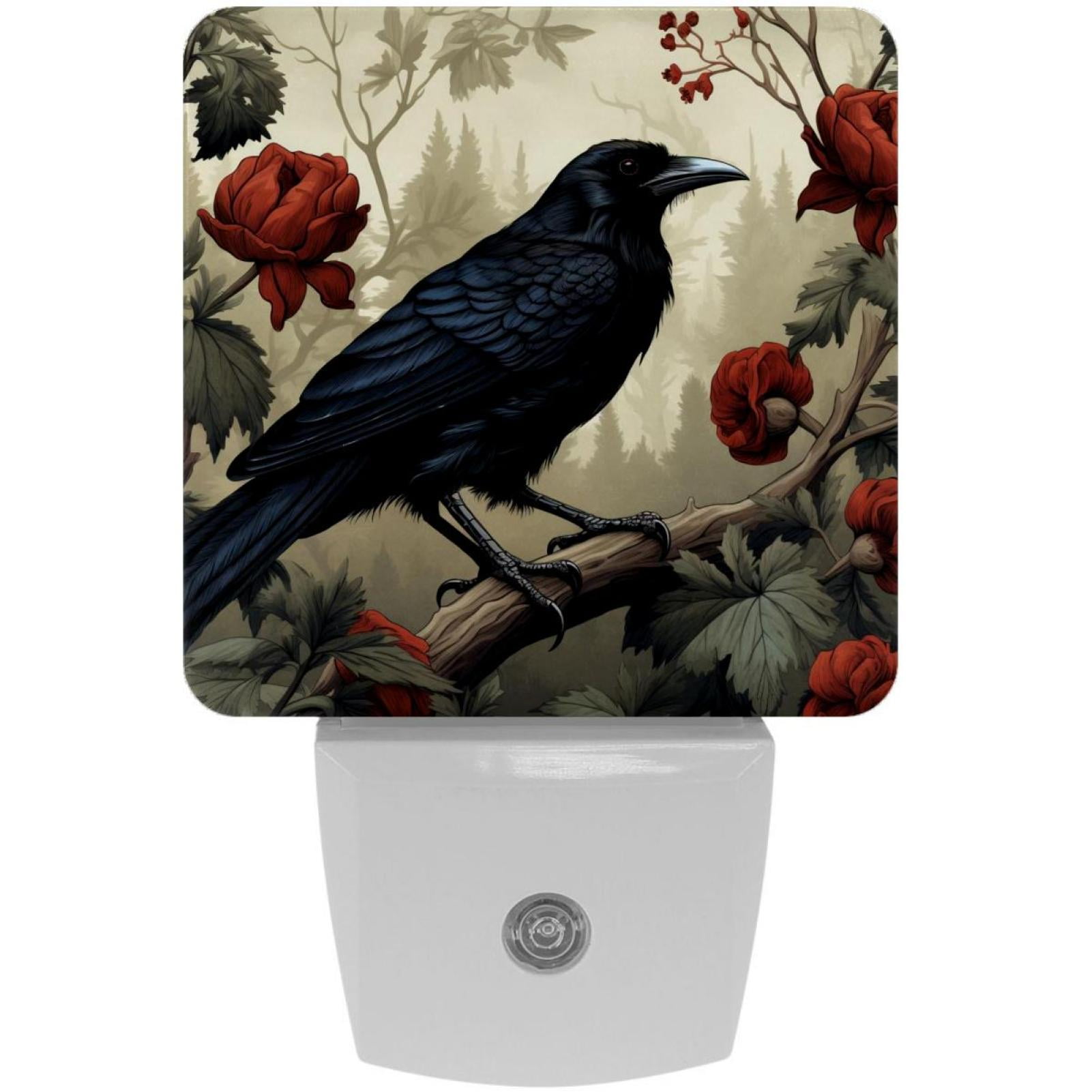 Crow LED Square Night Lights - Modern Design, Soft Glow, Energy ...