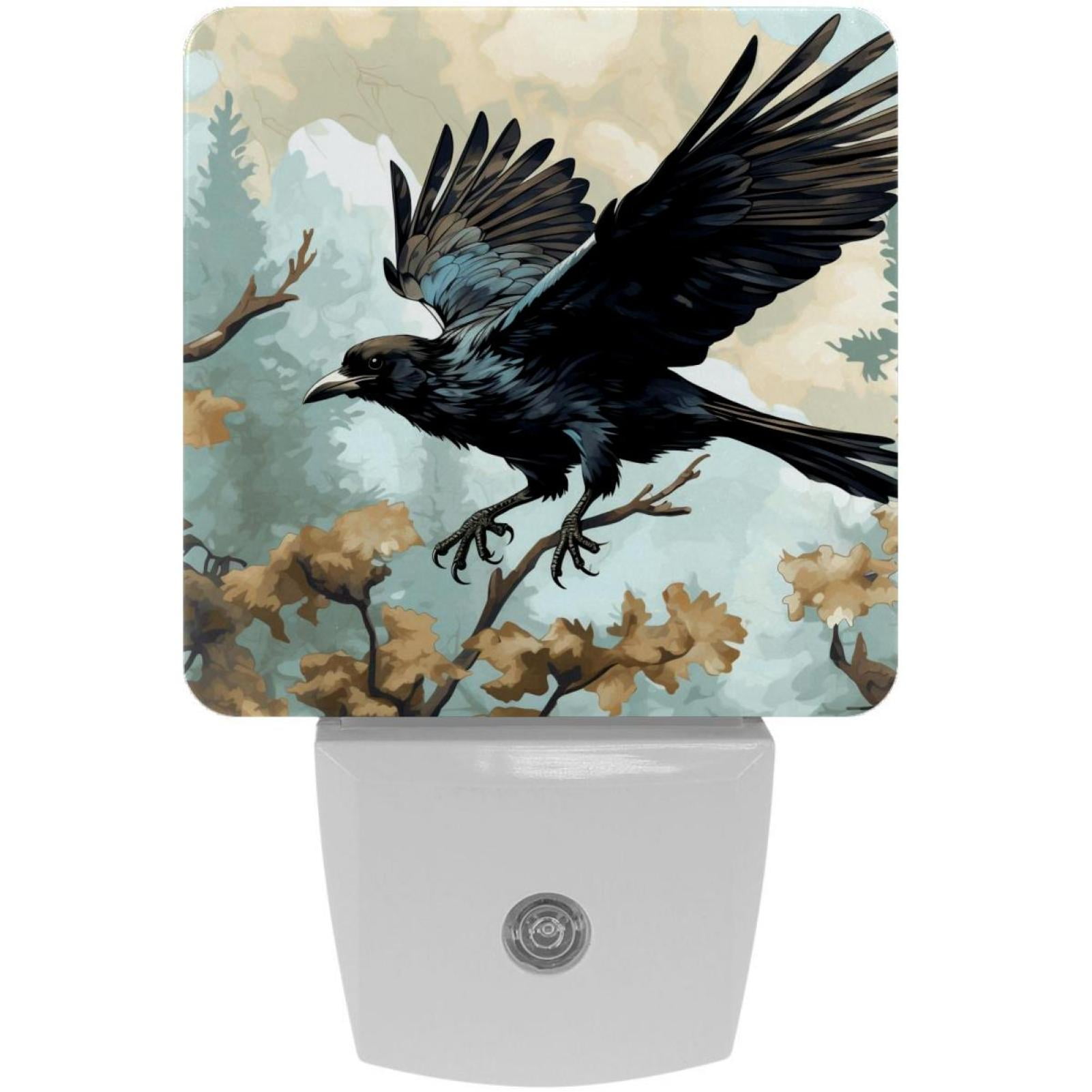 Crow LED Square Night Lights- Modern and Energy Efficient Bedside Lamps ...