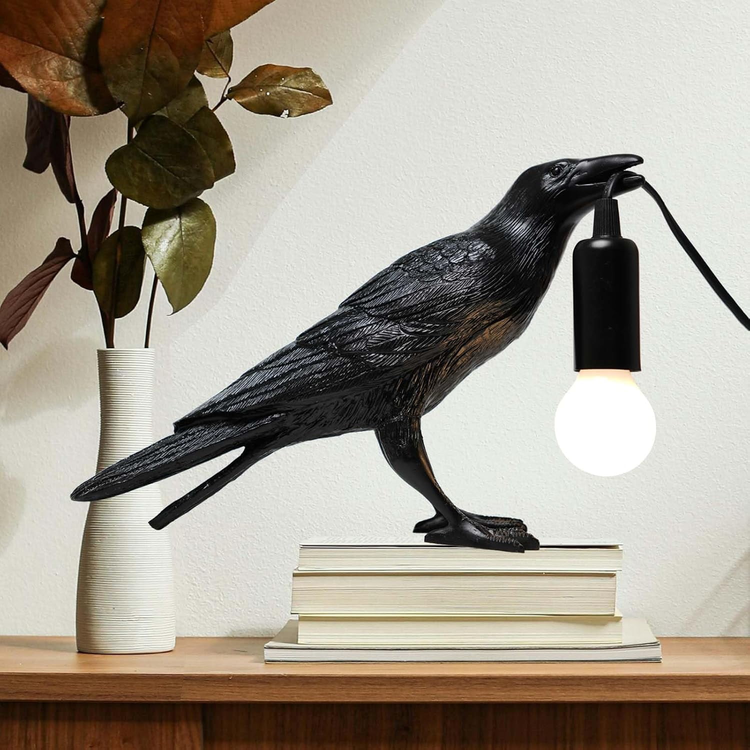 Crow Lamp,Raven Lamp,Bird Lamp Adjustable Brightness with Bulb,Gothic ...