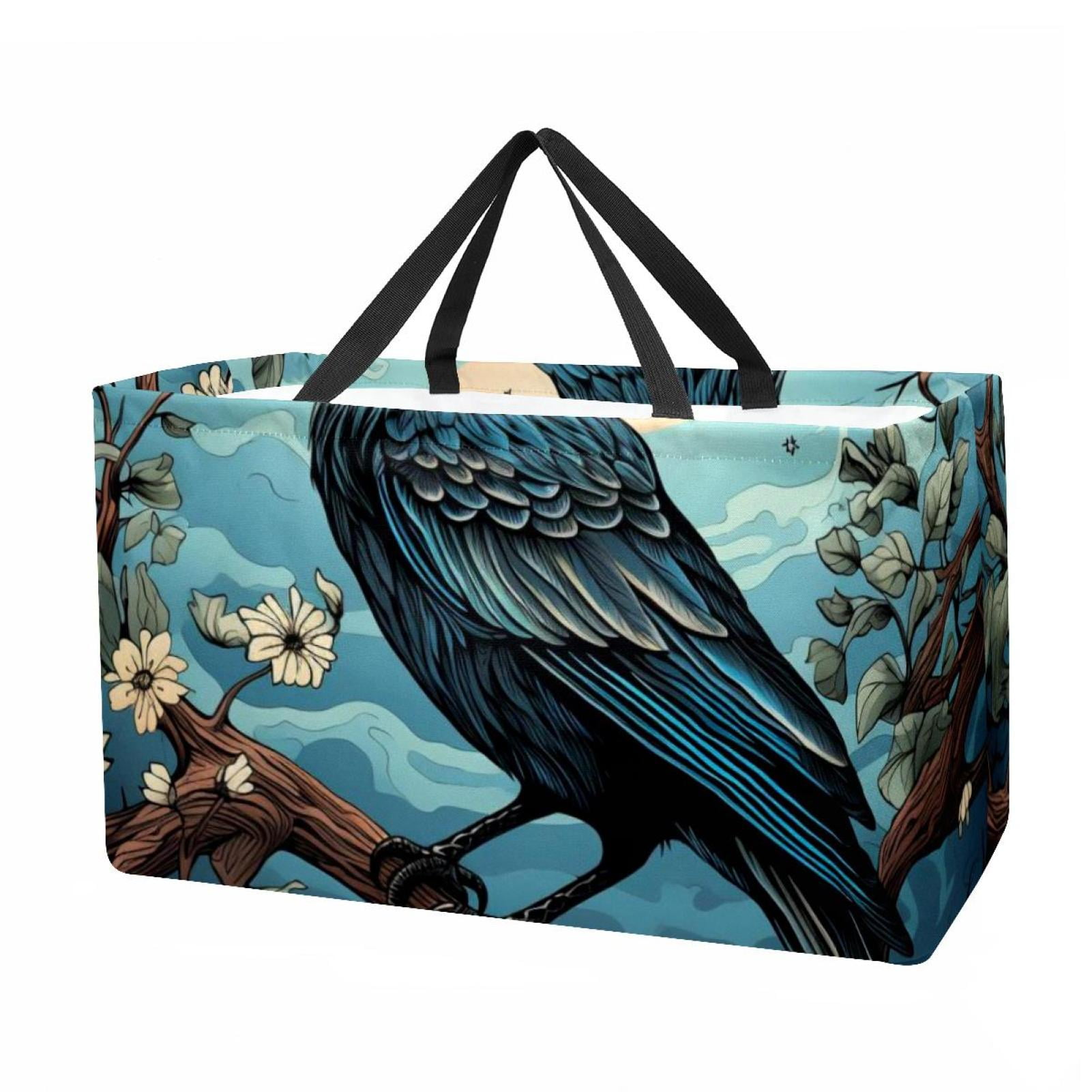 Crow Large Capacity Reinforced Oxford Cloth Storage Bin - Reusable ...