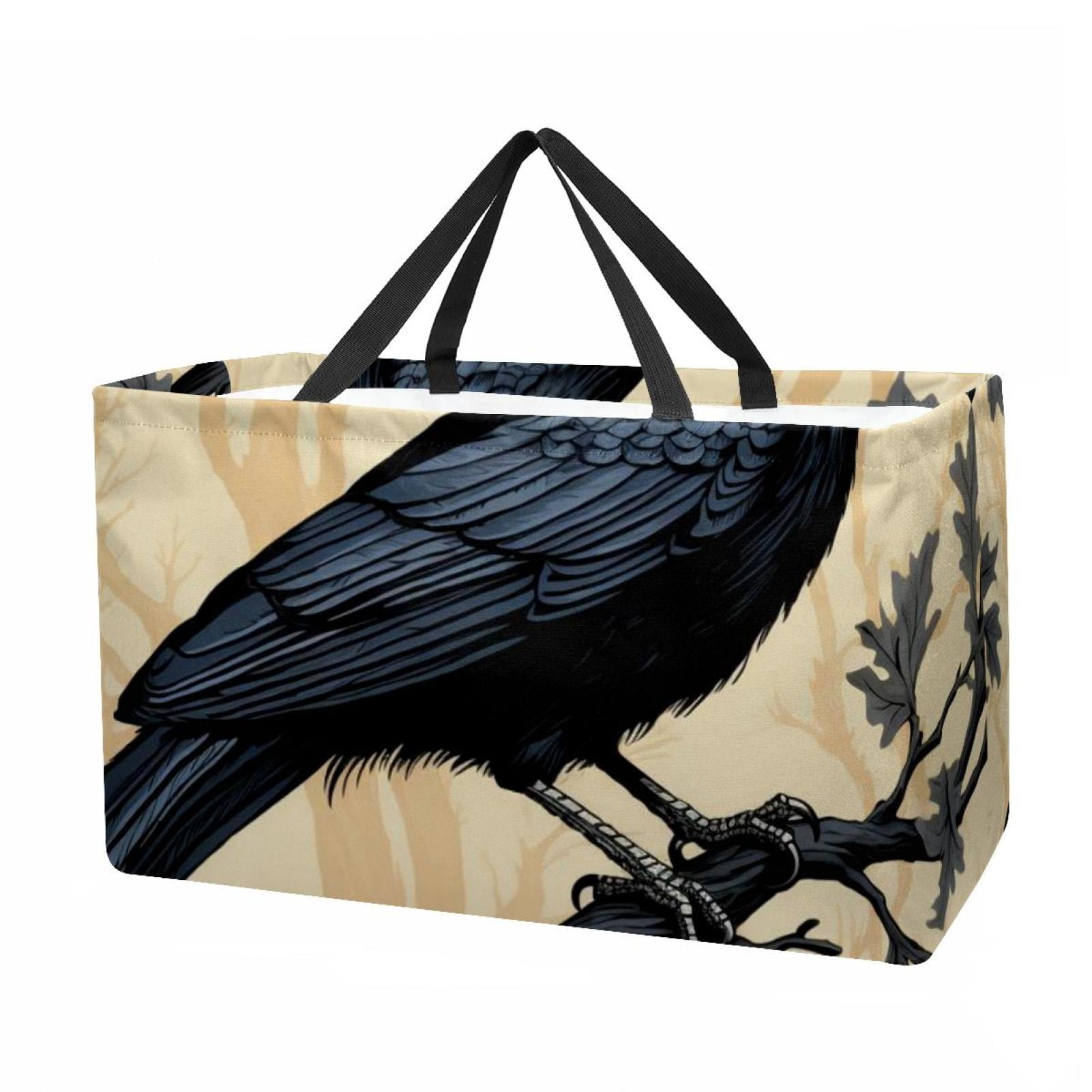 Crow Large Capacity Reusable Laundry Bag – Foldable Oxford Cloth ...