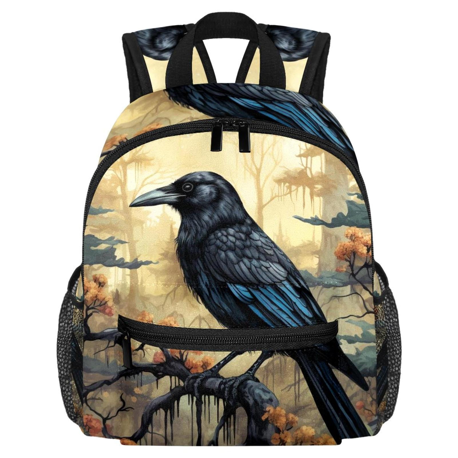 Crow Lightweight Large Capacity Adjustable Shoulder Strap Printed ...