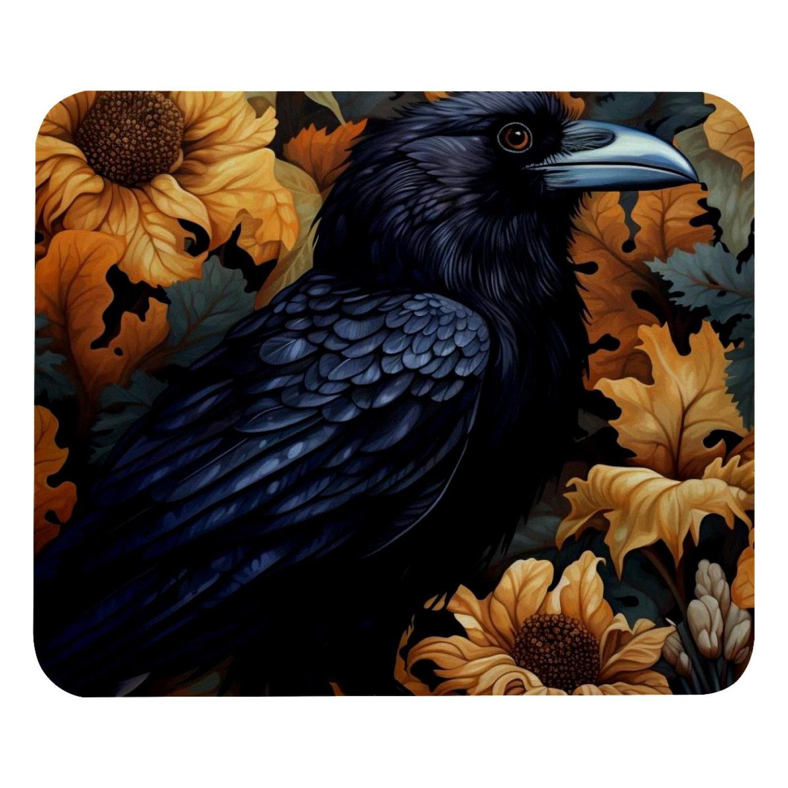 Crow Mouse Pad, Cloth with Rubberized Base - Walmart.com