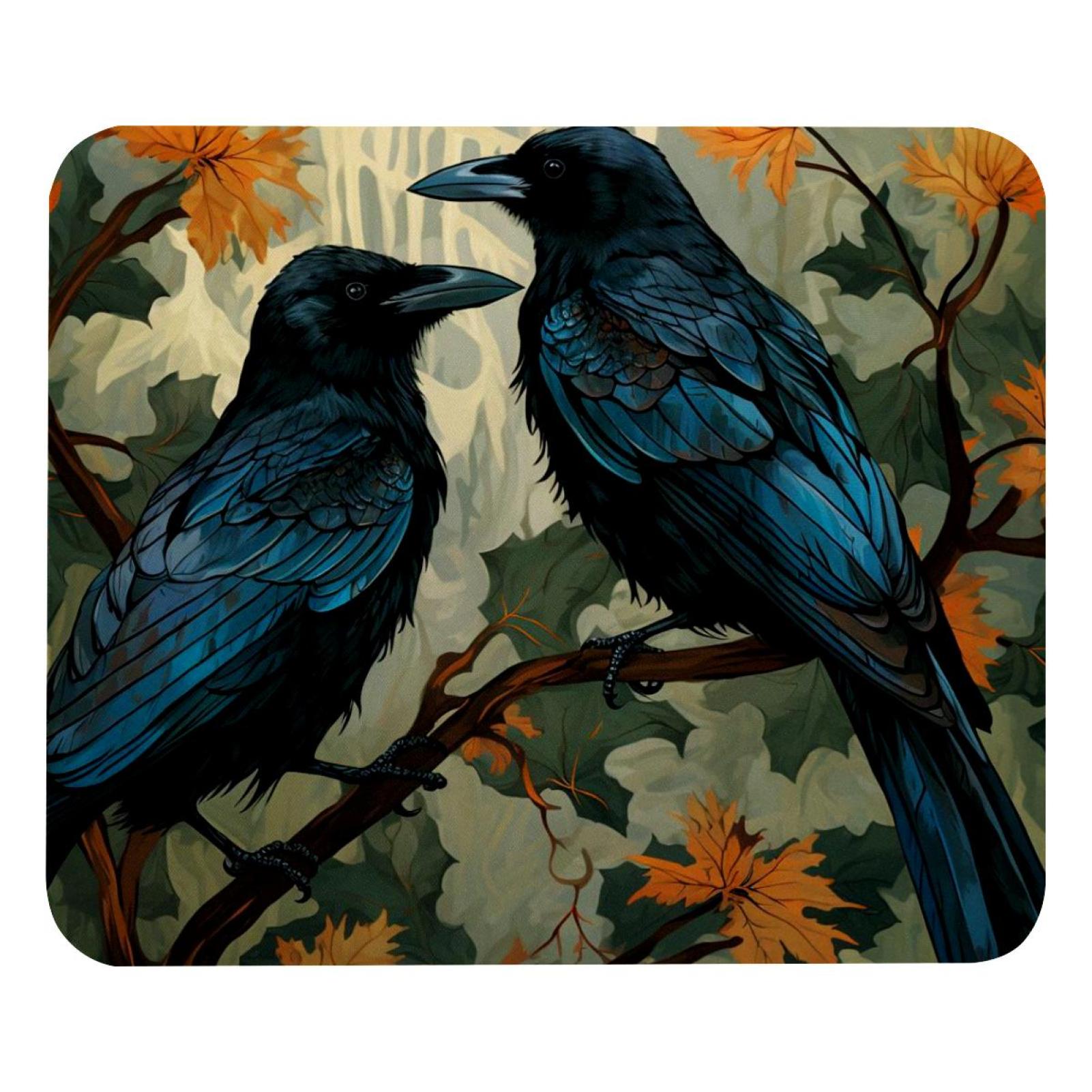 Crow Mouse Pad, Cloth with Rubberized Base - Walmart.com