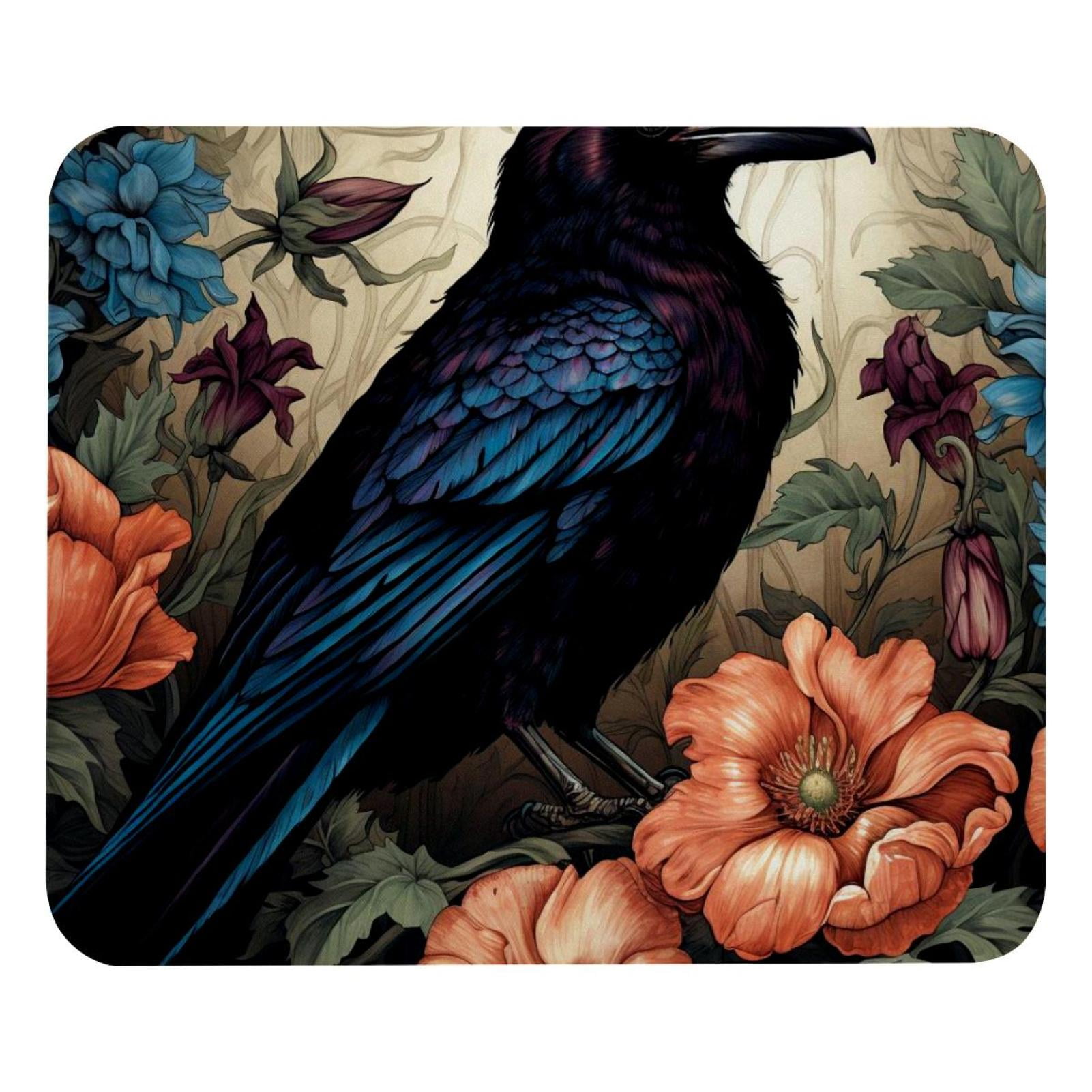 Crow Mouse Pad, Cloth with Rubberized Base - Walmart.com