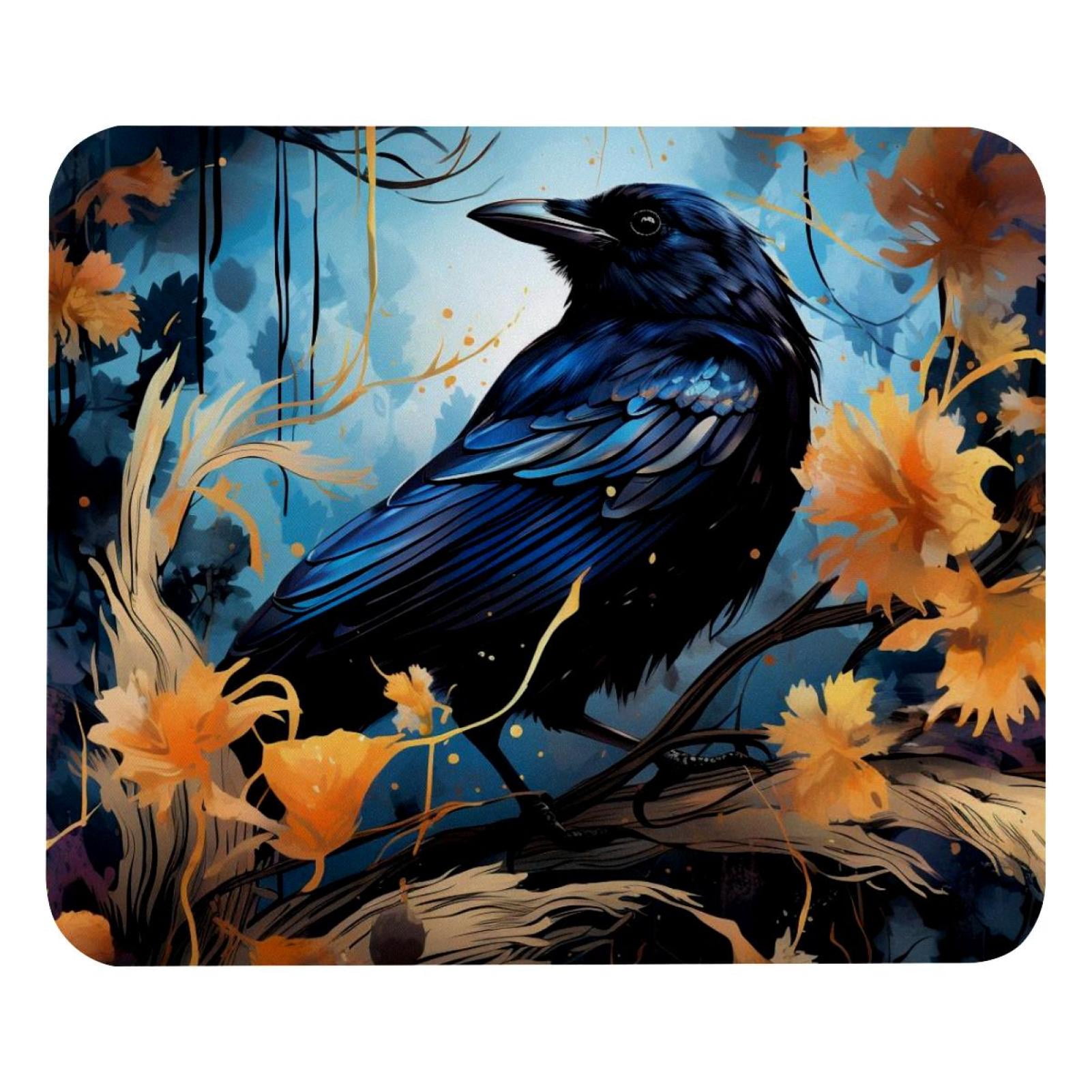 Crow Mouse Pad, Cloth with Rubberized Base - Walmart.com
