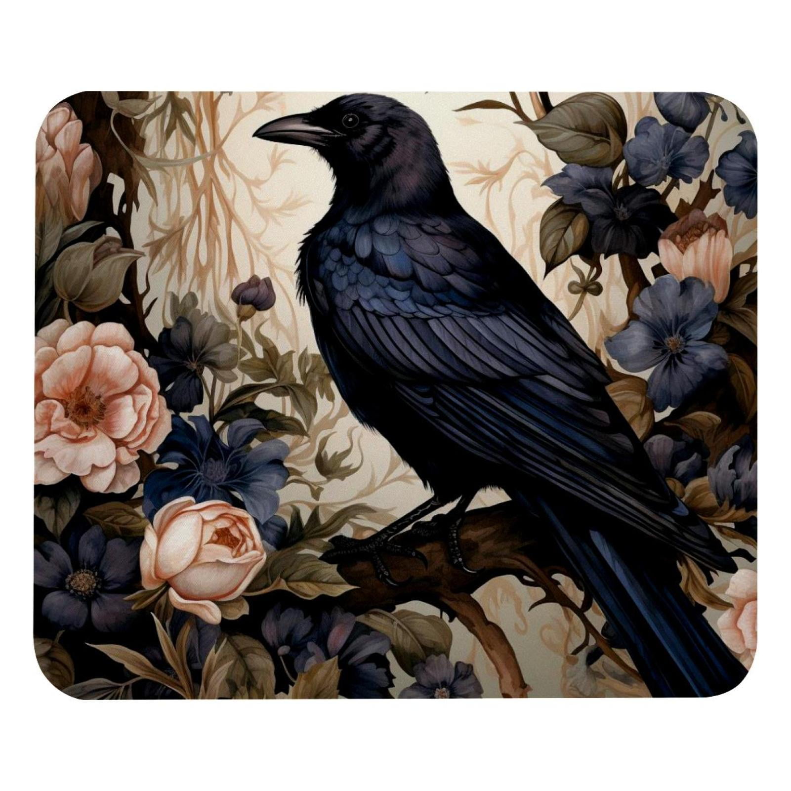 Crow Mouse Pad, Cloth with Rubberized Base - Walmart.com