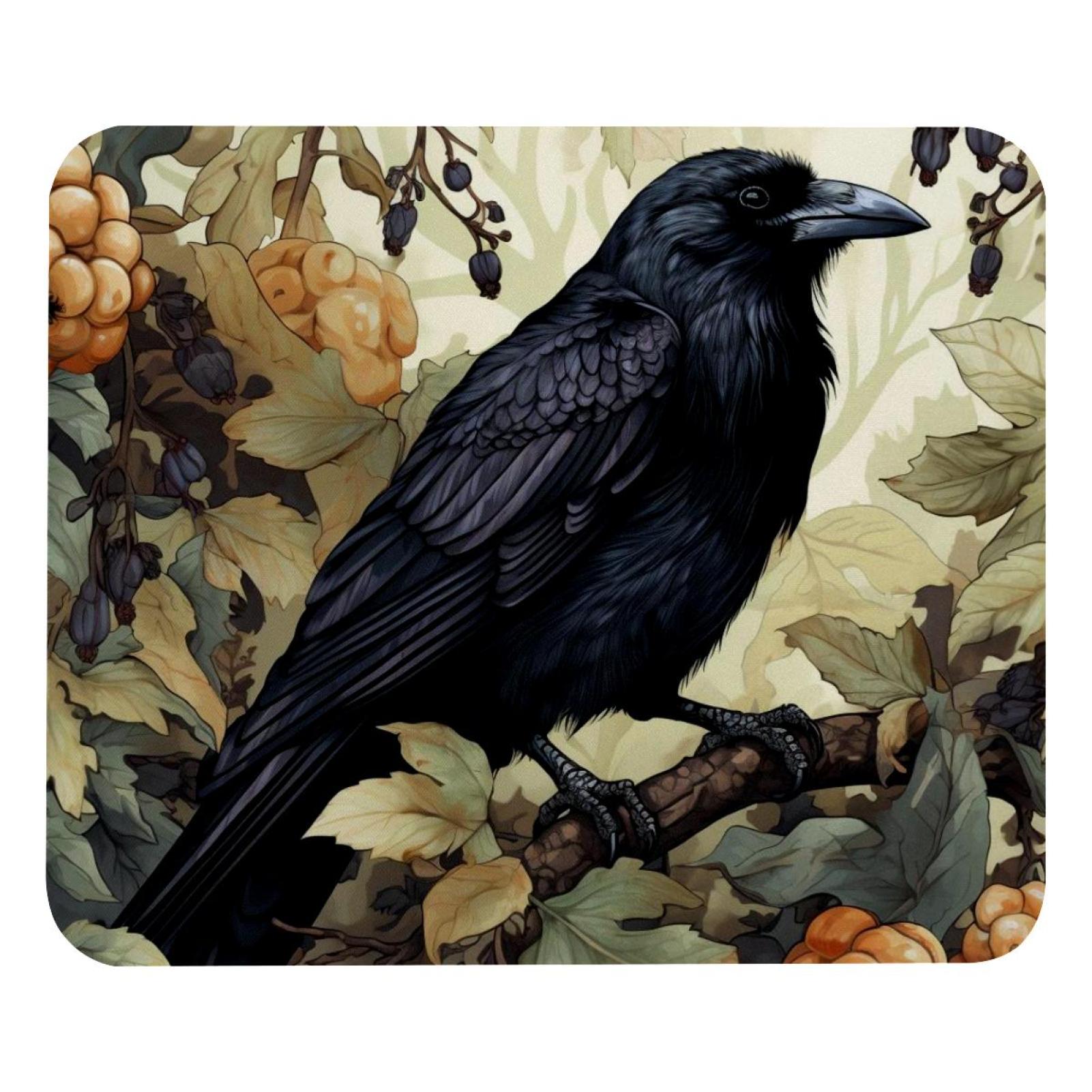 Crow Mouse Pad, Cloth with Rubberized Base - Walmart.com