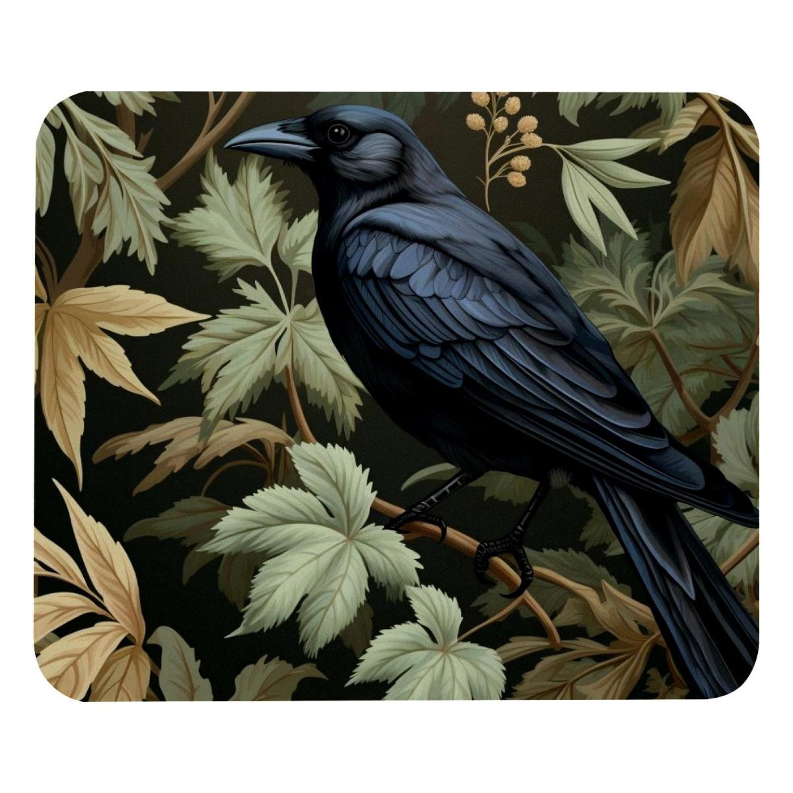 Crow Mouse Pad, Cloth with Rubberized Base - Walmart.com
