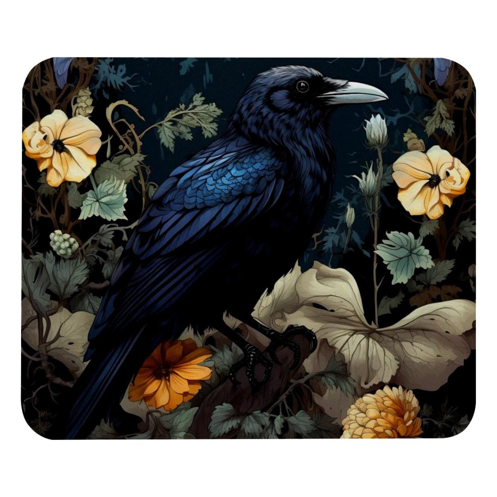 Crow Mouse Pad, Cloth with Rubberized Base - Walmart.com