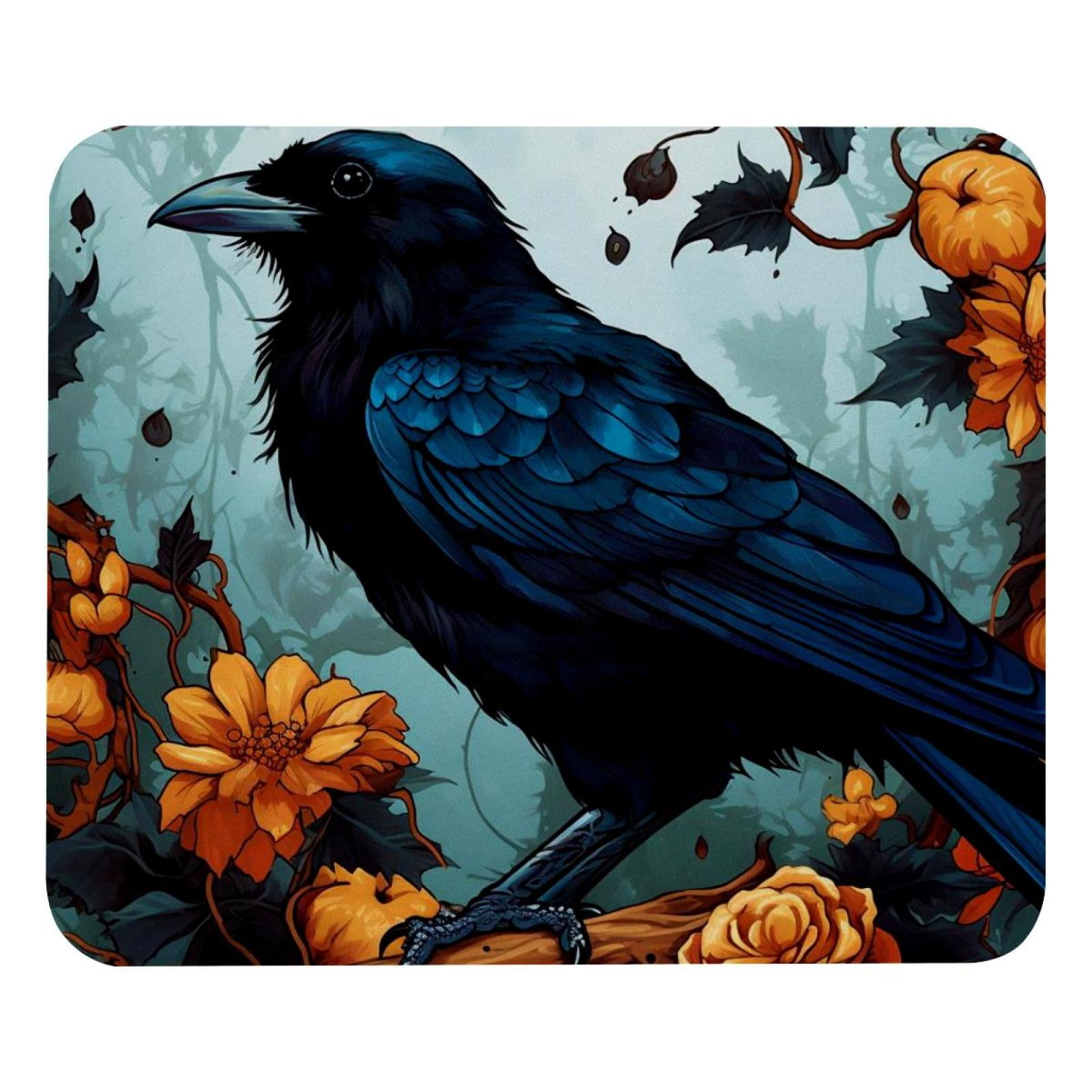 Crow Mouse Pad, Cloth with Rubberized Base - Walmart.com