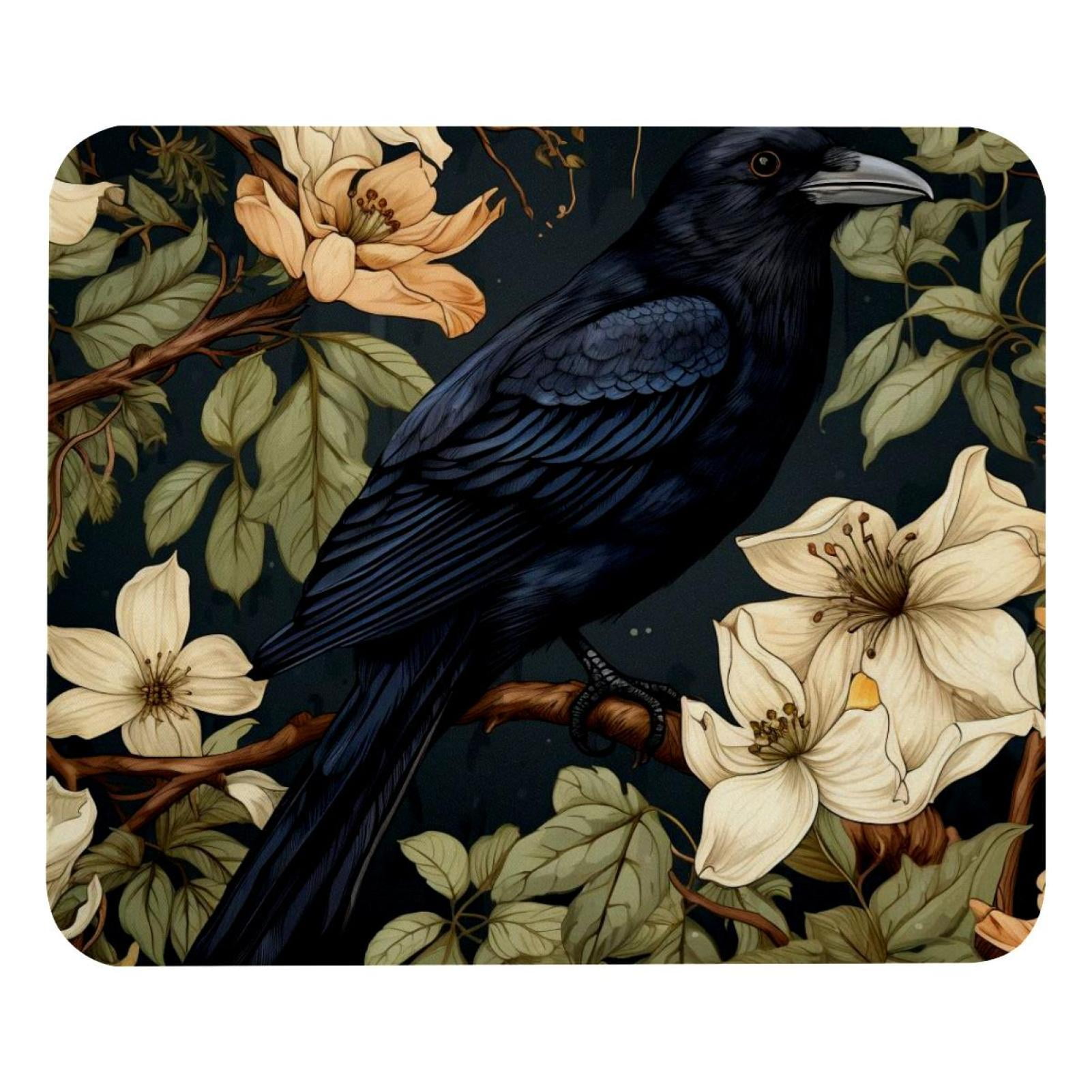 Crow Mouse Pad, Cloth with Rubberized Base - Walmart.com
