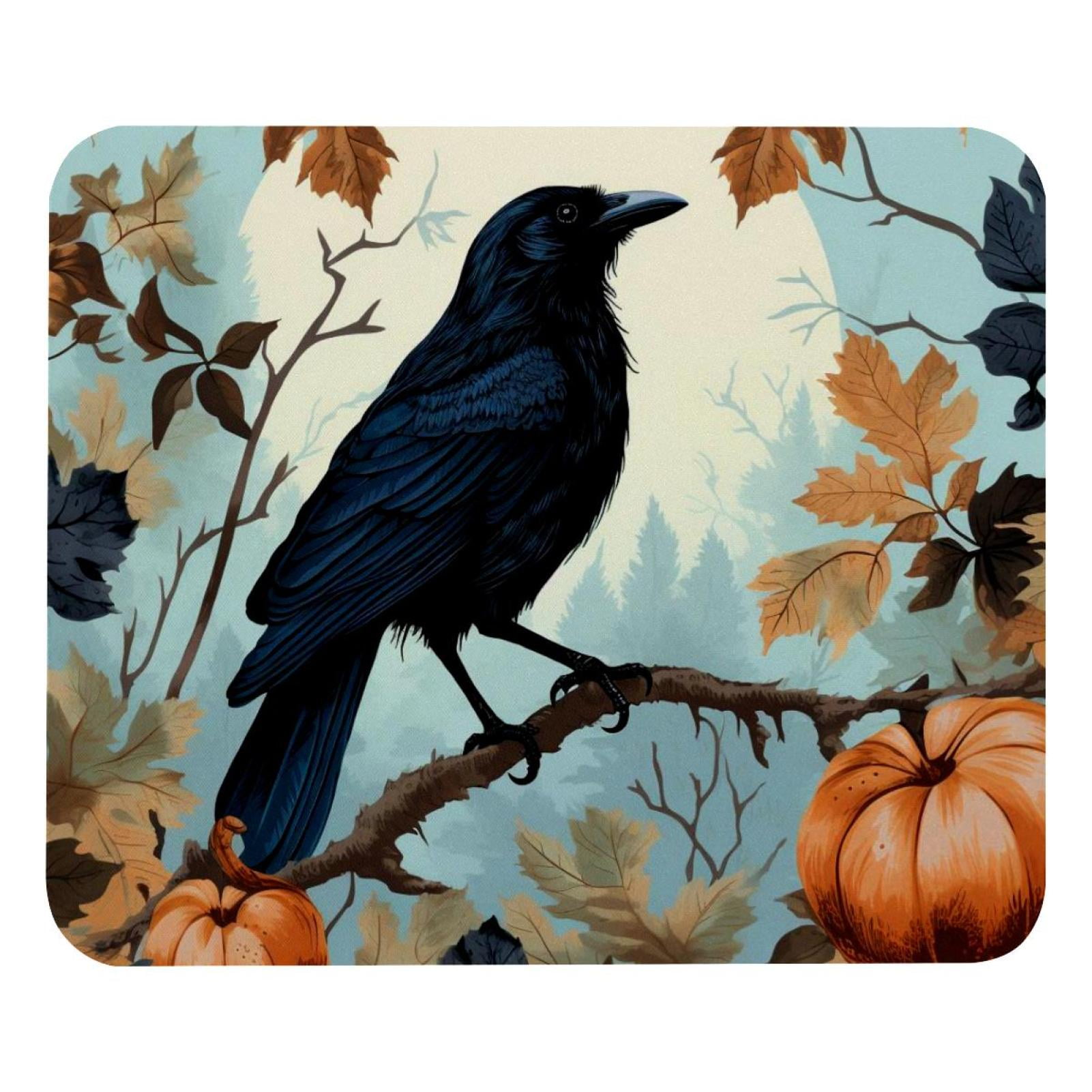 Crow Mouse Pad , Soft Cute Computer Mouse Mat with Rubber Base, Easy to ...