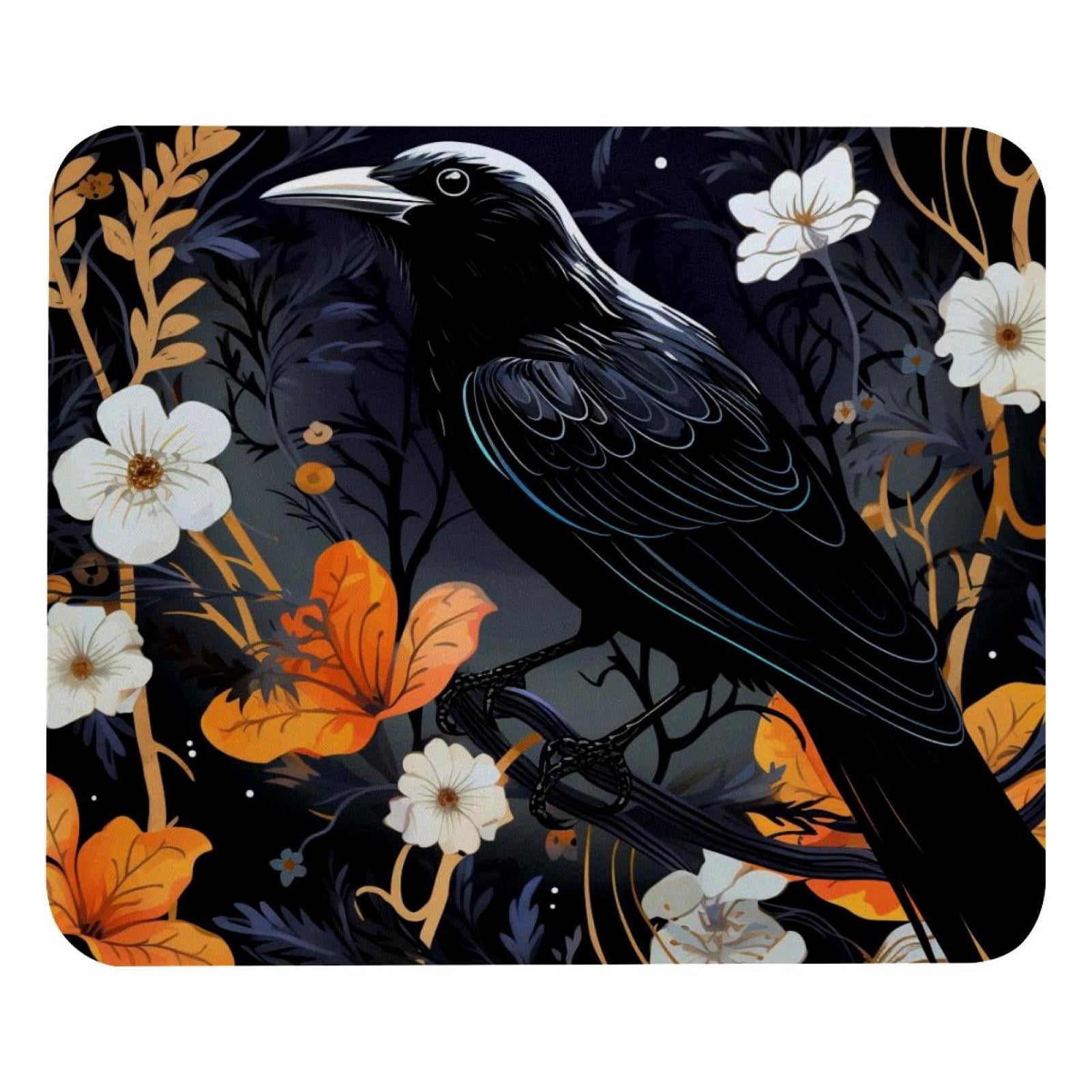 Crow Mouse Pad for Wireless Mouse Home Office Desk Laptop with Rubber ...