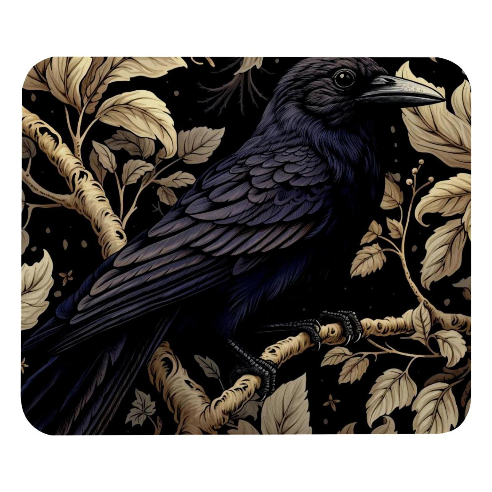 Crow Mouse Pad for Wireless Mouse Home Office Desk Laptop with Rubber ...