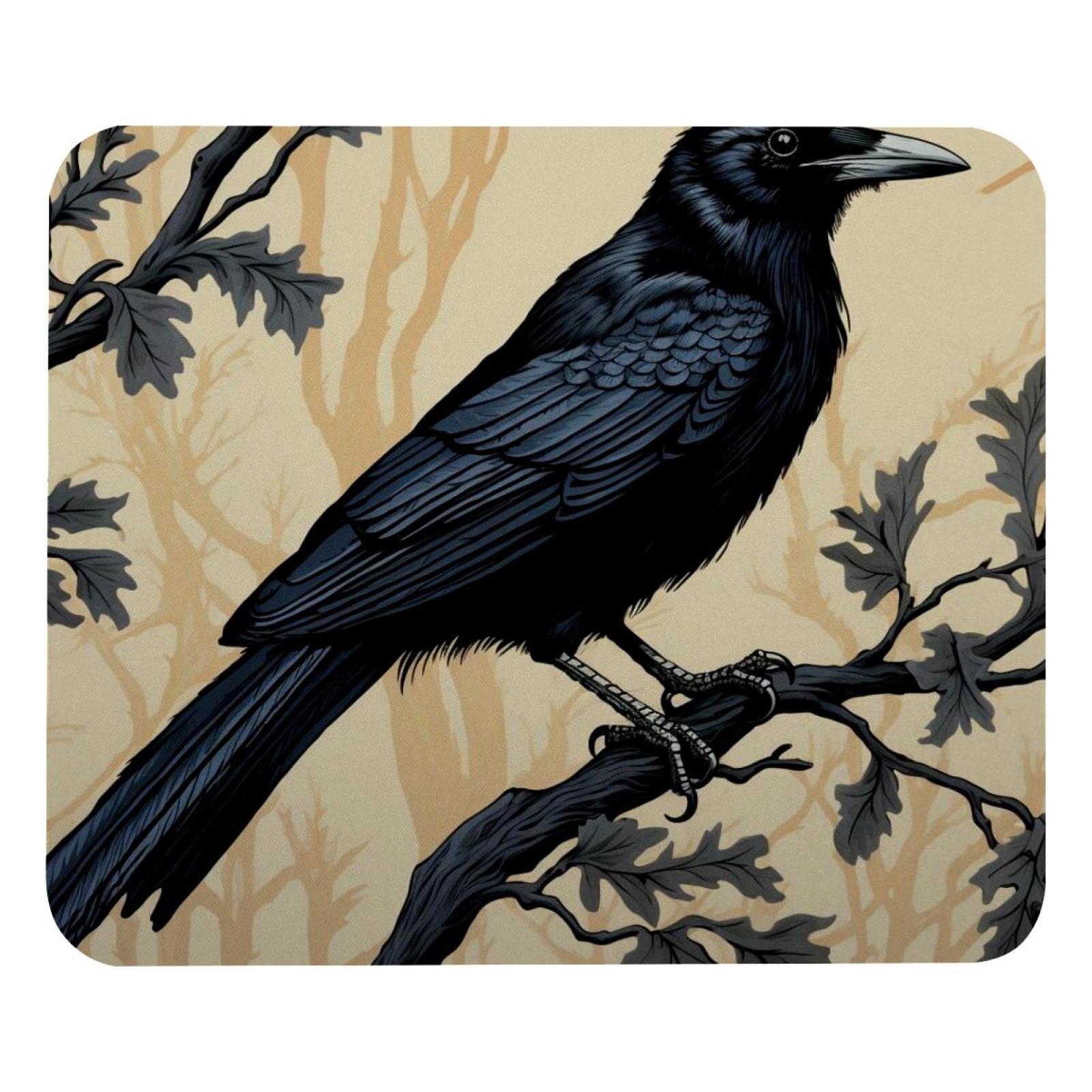 Crow Mouse Pad for Wireless Mouse Home Office Desk Laptop with Rubber ...