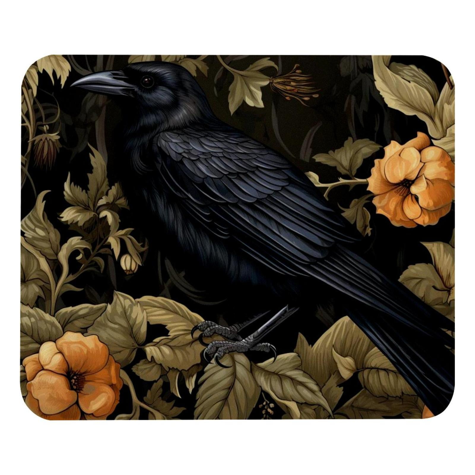 Crow Mouse Pad for Wireless Mouse Home Office Desk Laptop with Rubber ...