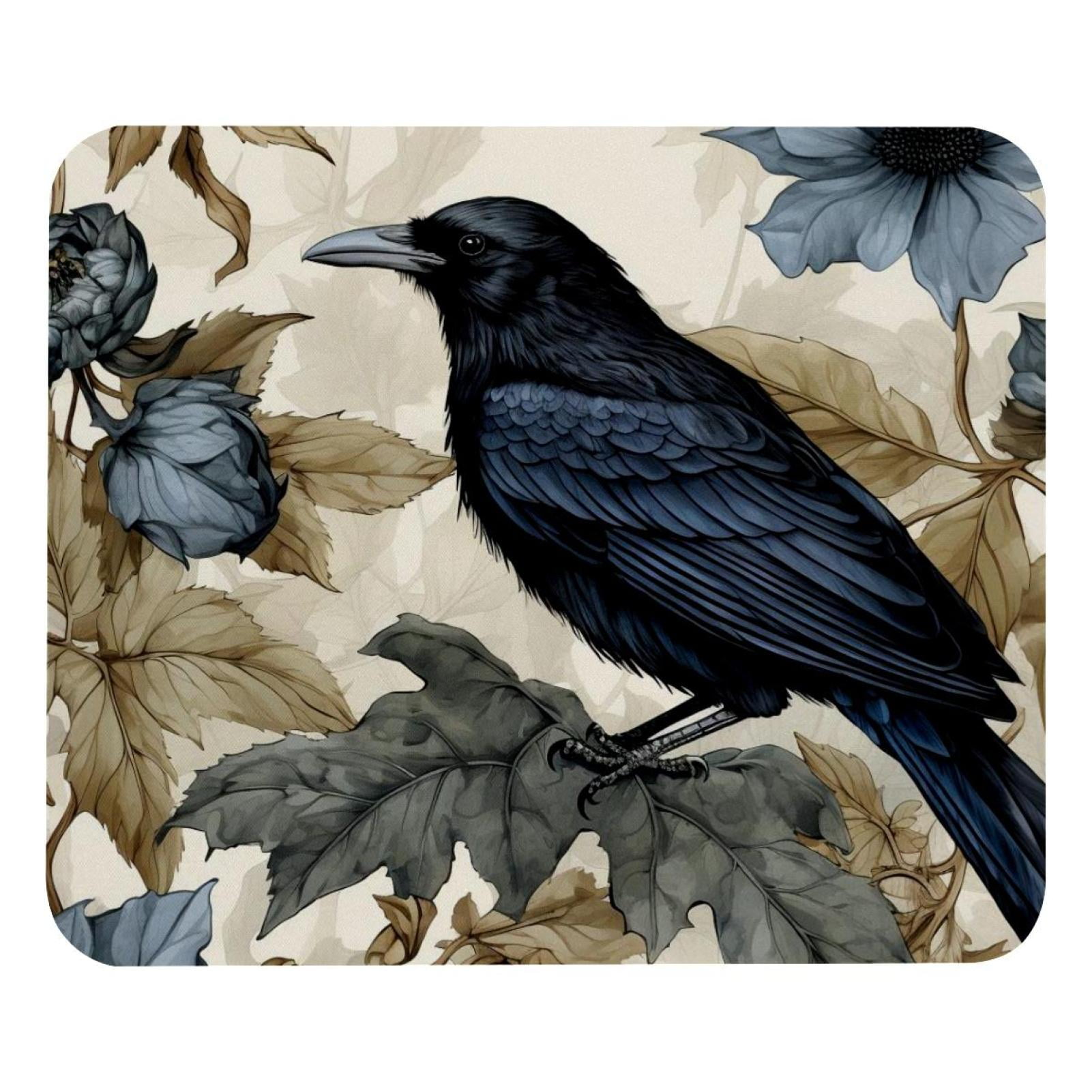 Crow Mouse Pad for Wireless Mouse Home Office Desk Laptop with Rubber ...
