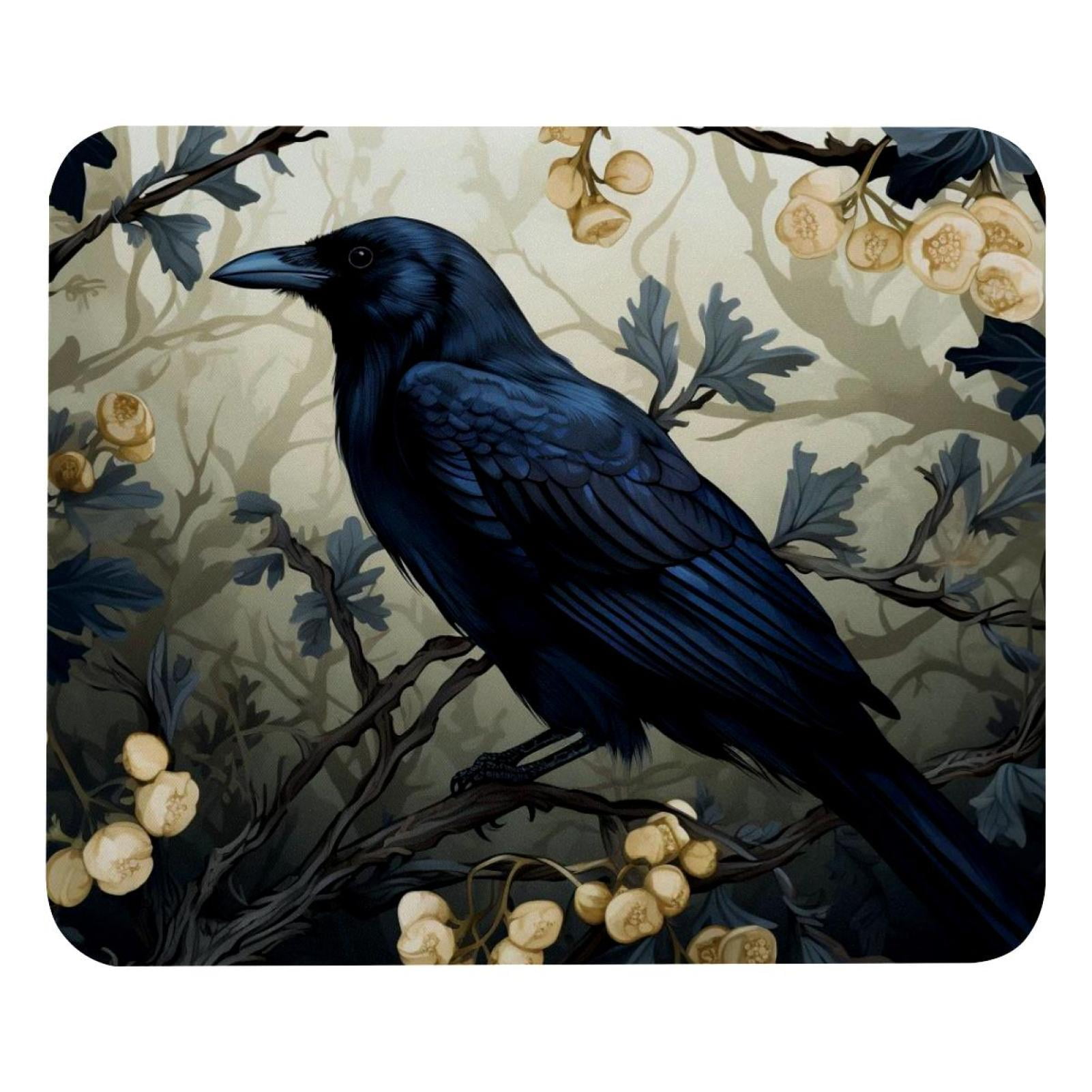 Crow Mouse Pad for Wireless Mouse Home Office Desk Laptop with Rubber ...
