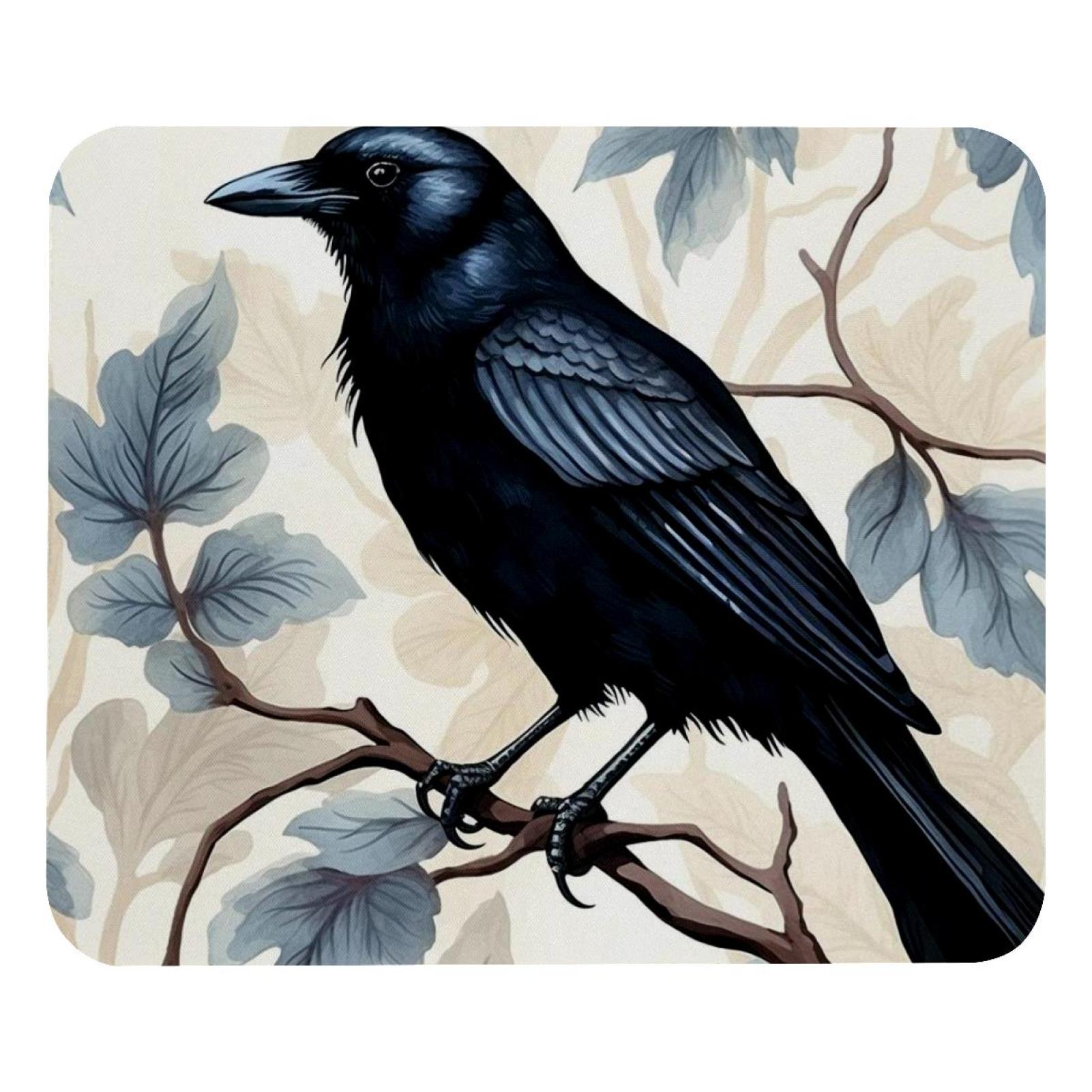Crow Mouse Pad for Wireless Mouse Home Office Desk Laptop with Rubber ...