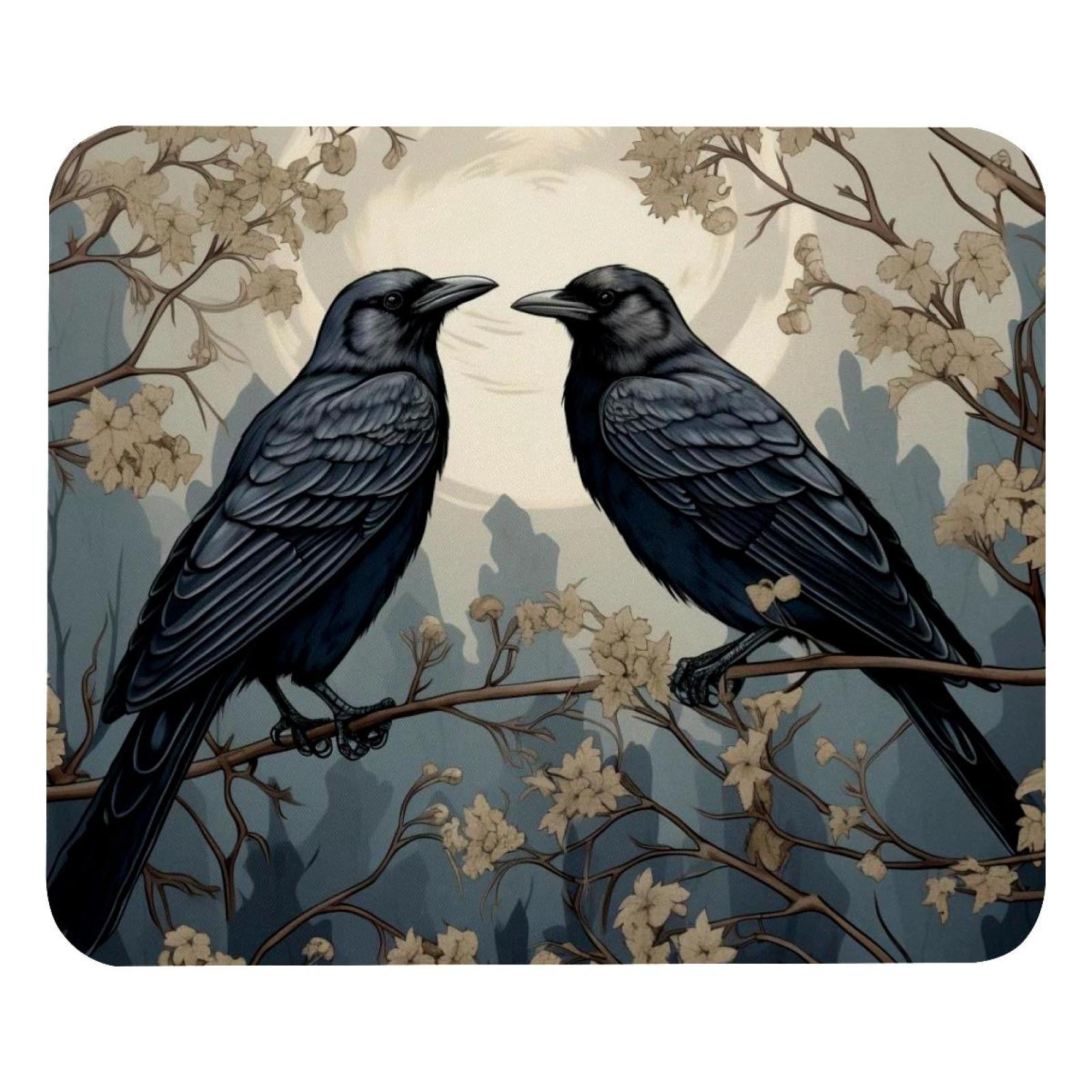 Crow Mouse Pad for Wireless Mouse Home Office Desk Laptop with Rubber ...