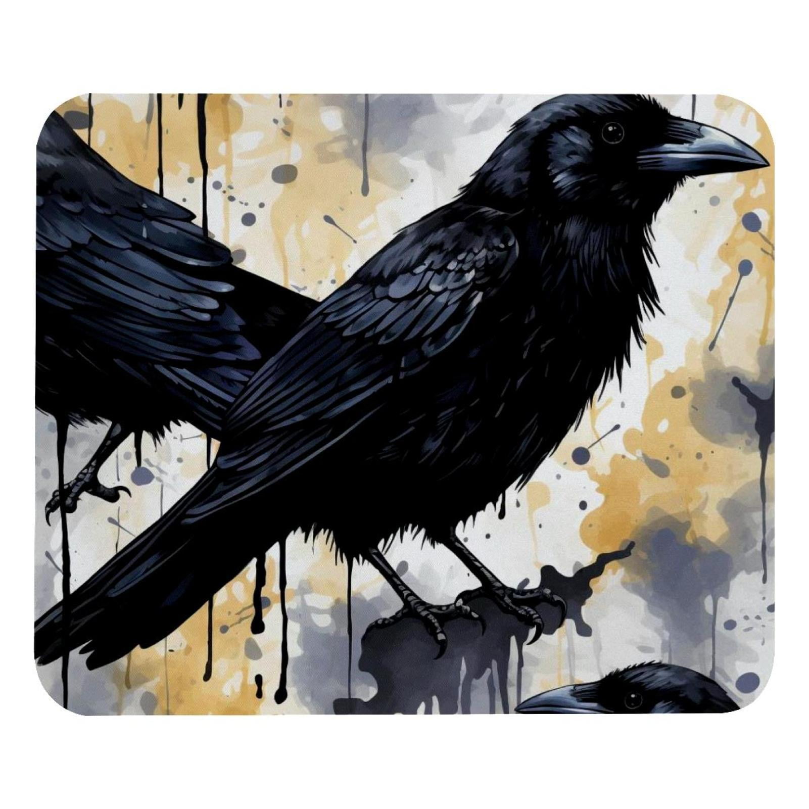 Crow Mouse Pad for Wireless Mouse Home Office Desk Laptop with Rubber ...