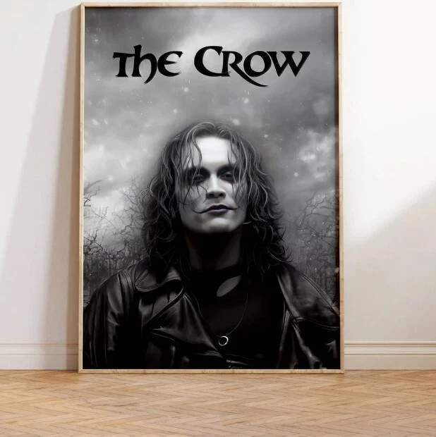 The Crow Movie Poster - Brandon Lee Gothic Wall Art - Dark Fantasy Film ...