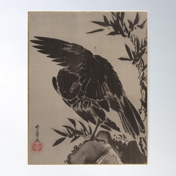Crow On A Rock 1887 Poster Wall Art Bedroom Wall Art Home Decor Office ...