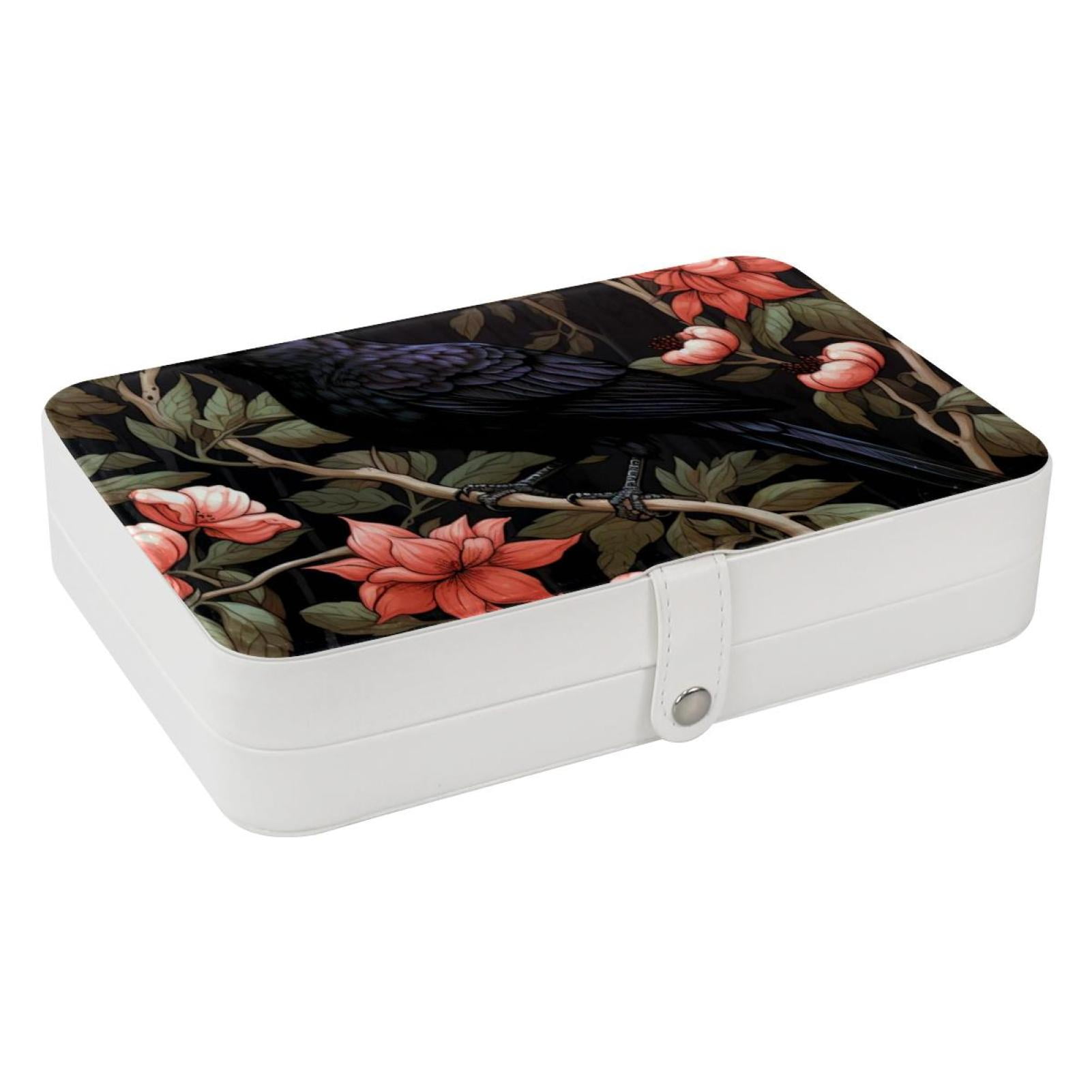 Crow PU Leather Bracelet Holder Jewelry Box Stand Necklace Organizer ...