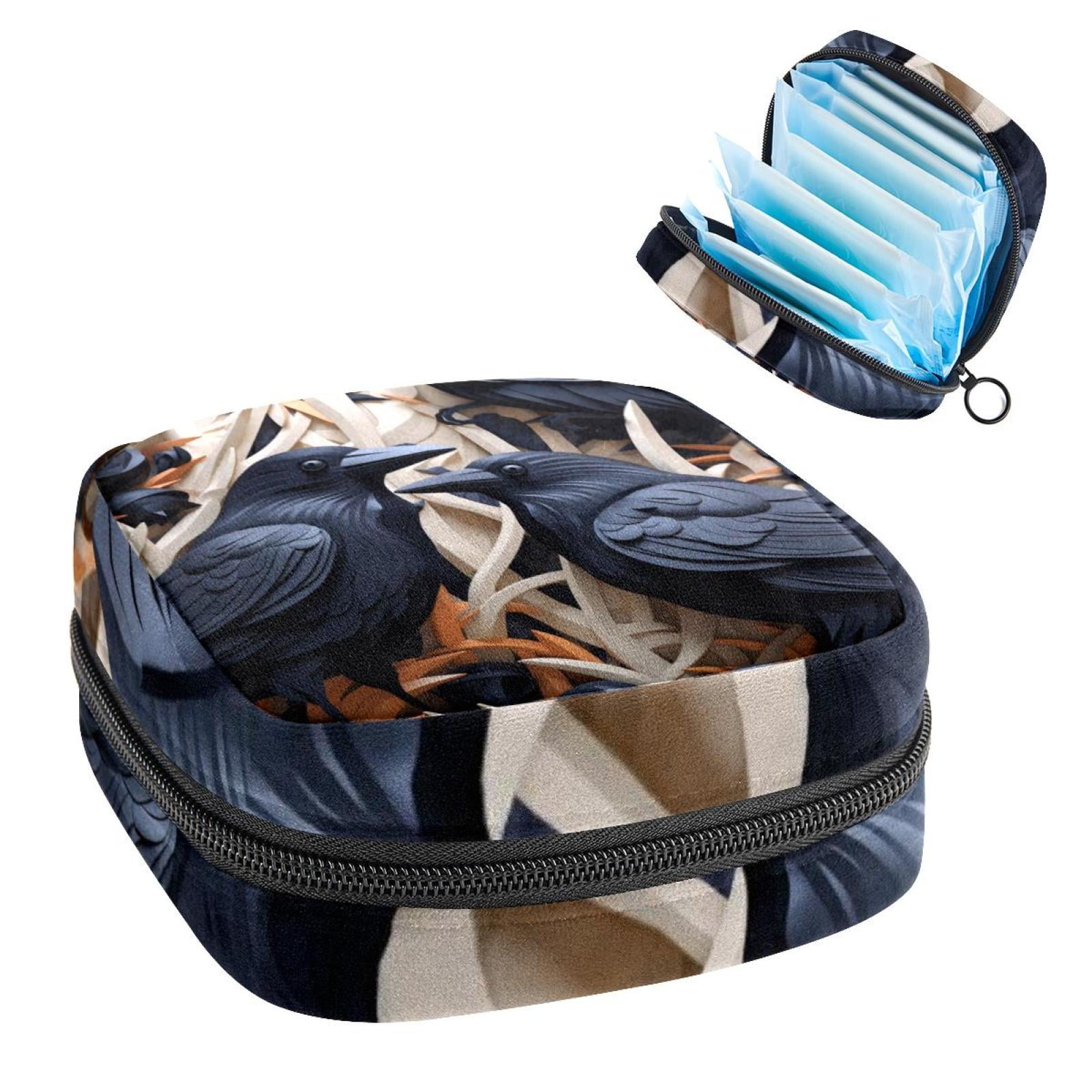 Crow Pad Bag Period Bag Sanitary Pad Storage Bag - Mini Pouch for ...