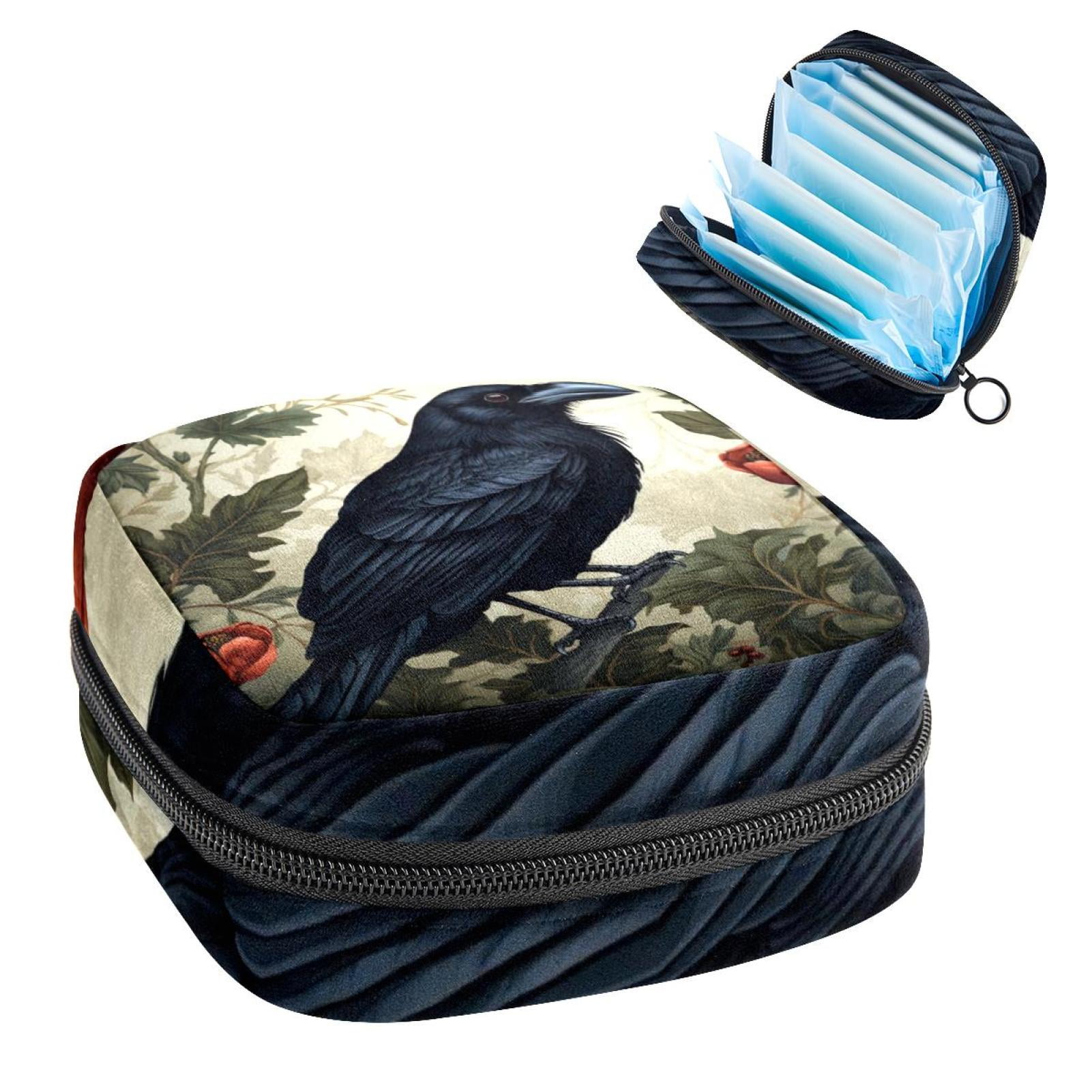 Crow Pad Bag Storage Organizer Pouch for Menstrual Hygiene Products ...