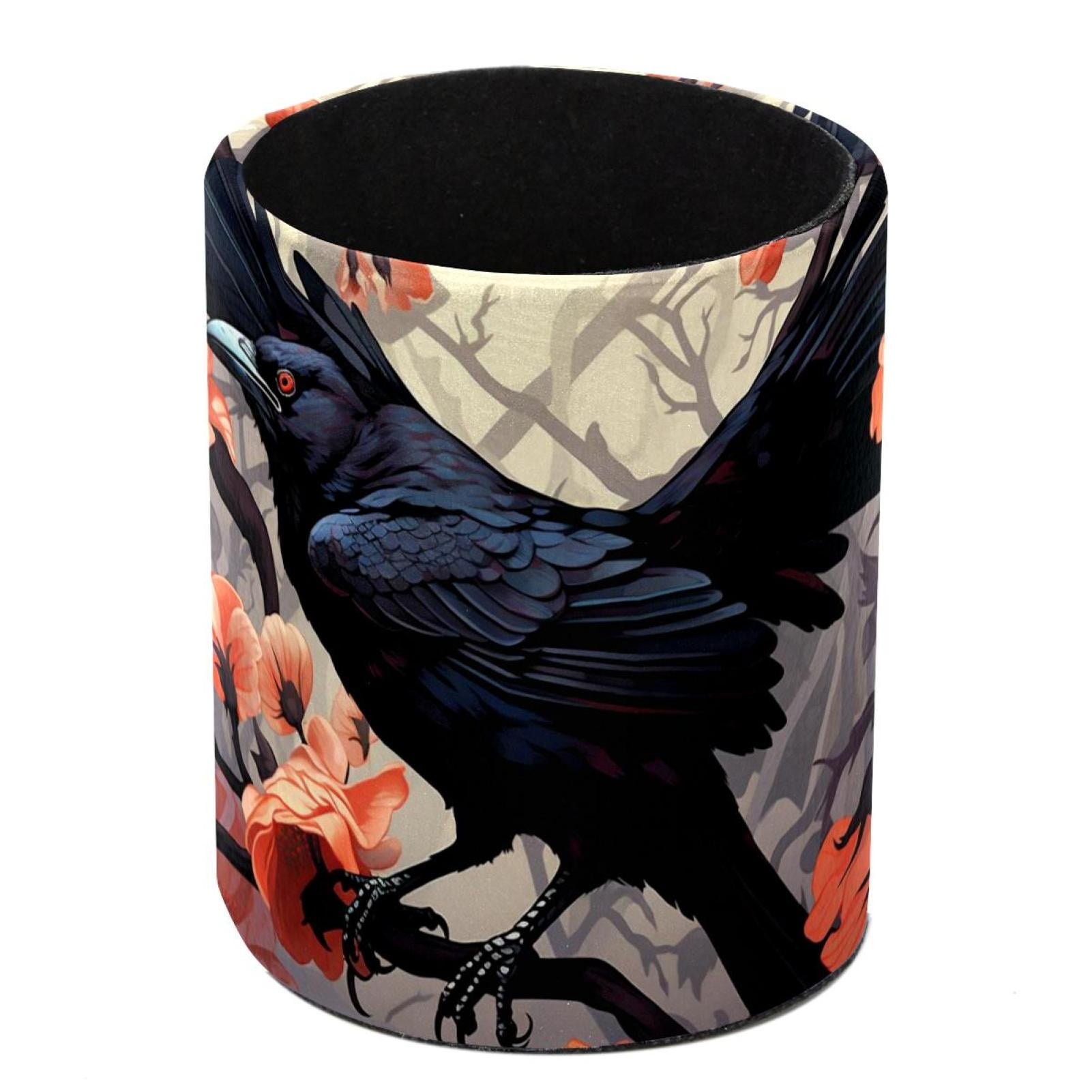 Crow Pen Holder Stand Cup Pencil Holder Organizer Makeup Brush Holders ...