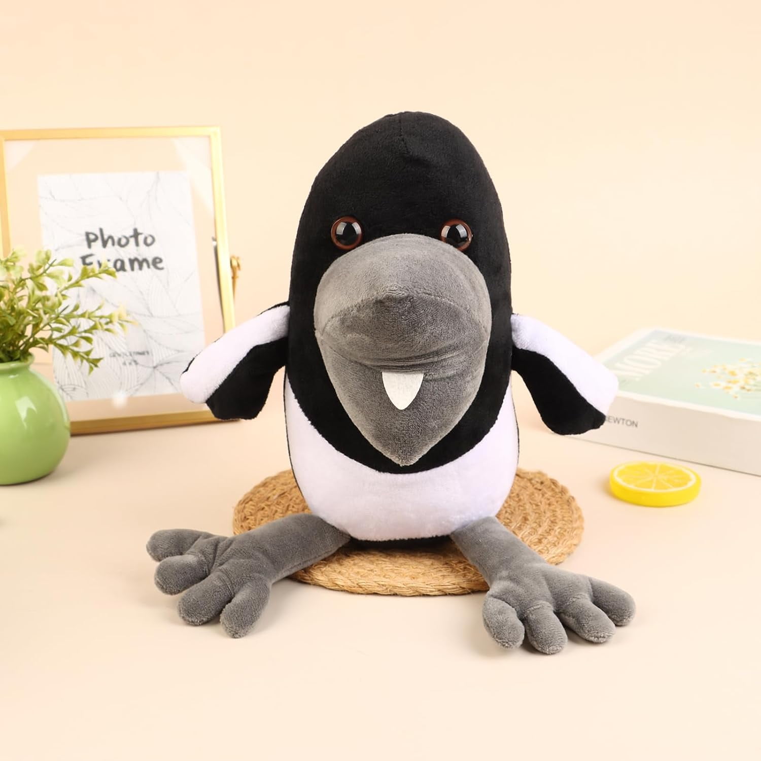 Crow Plush Toy; Cozy Crow Bird Puppet; Learning Tool for Kids; Sensory ...