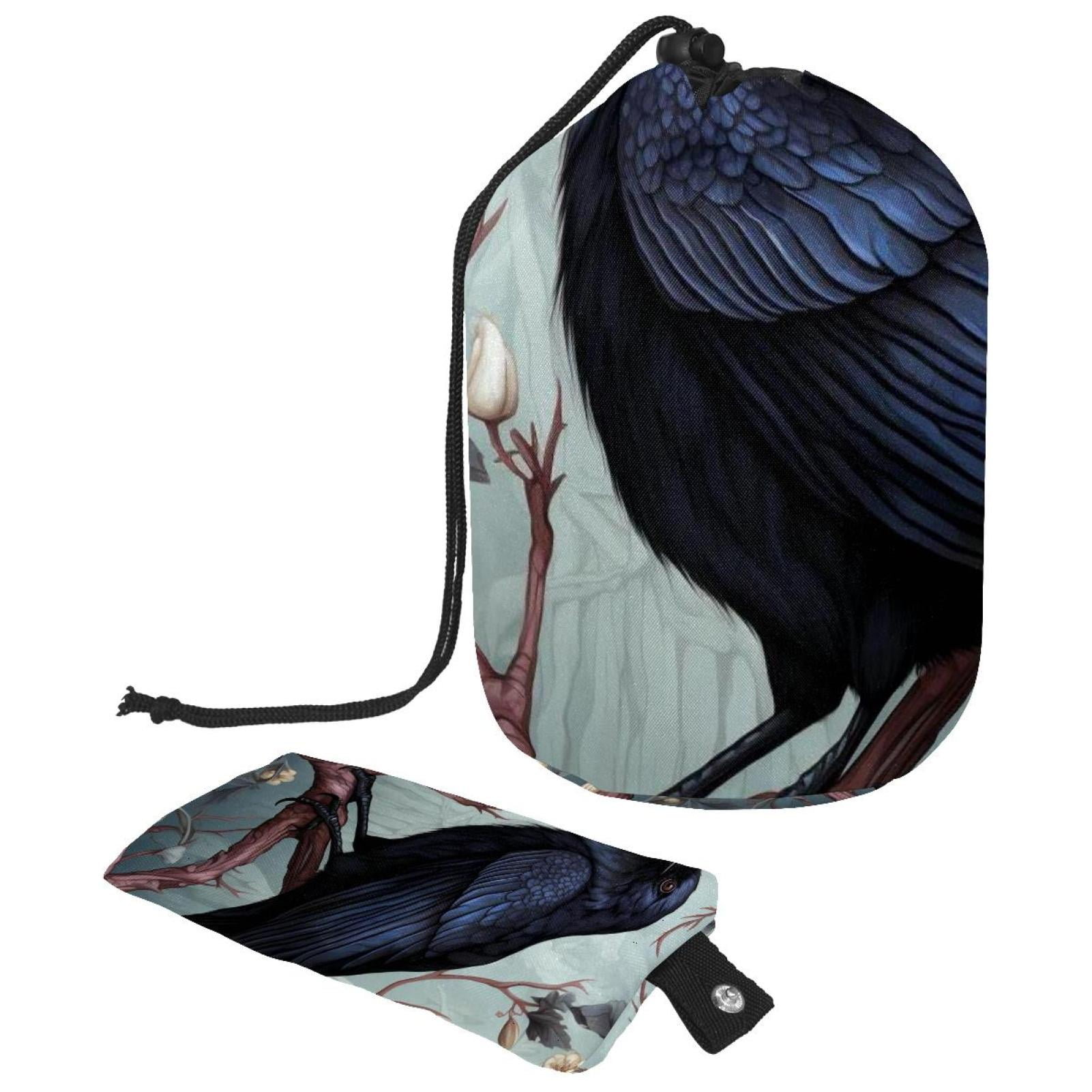 Crow Portable Drawstring Foldable Travel Laundry Bags Wash Bag Laundry ...