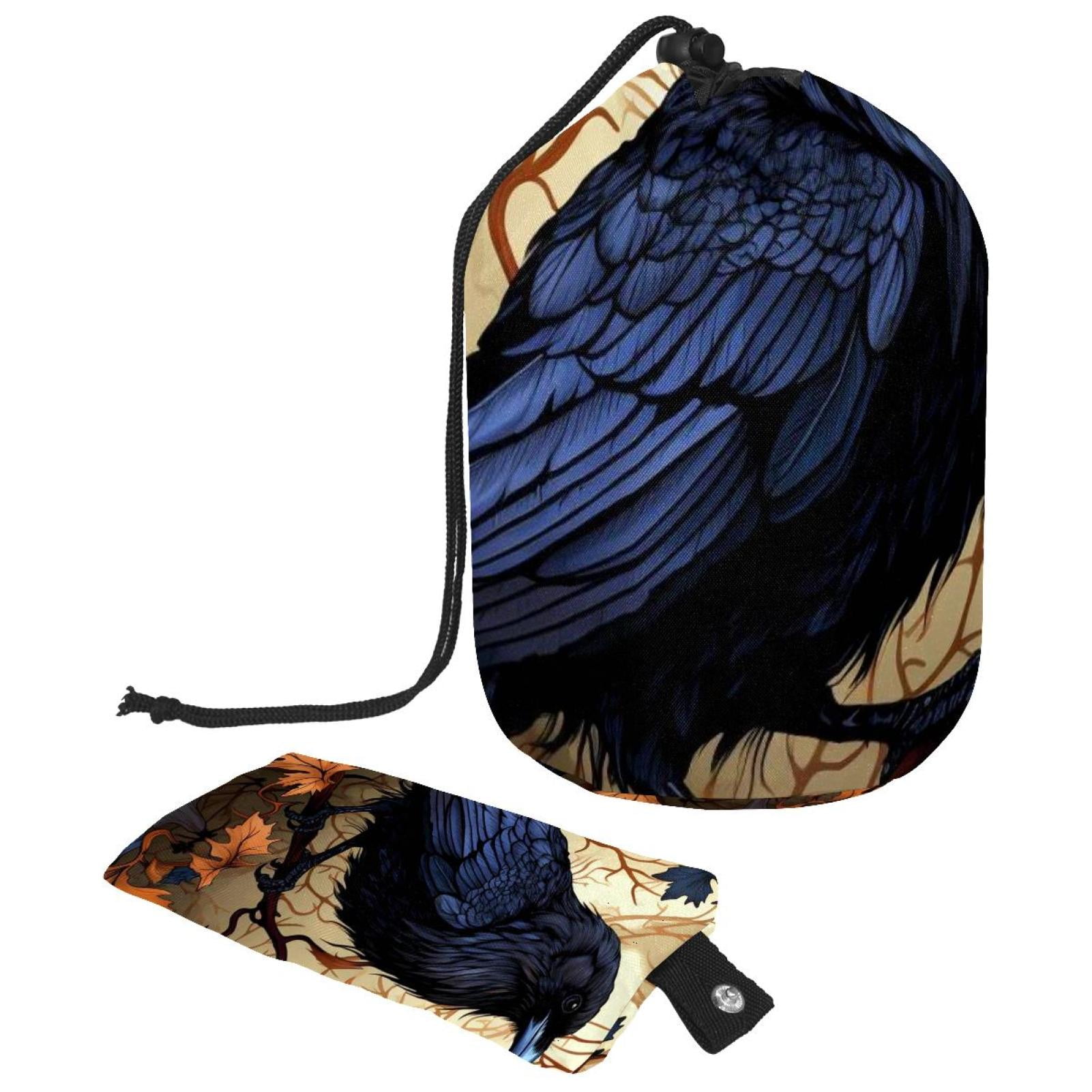Crow Portable Drawstring Foldable Travel Laundry Wash Bag Shower Bags ...