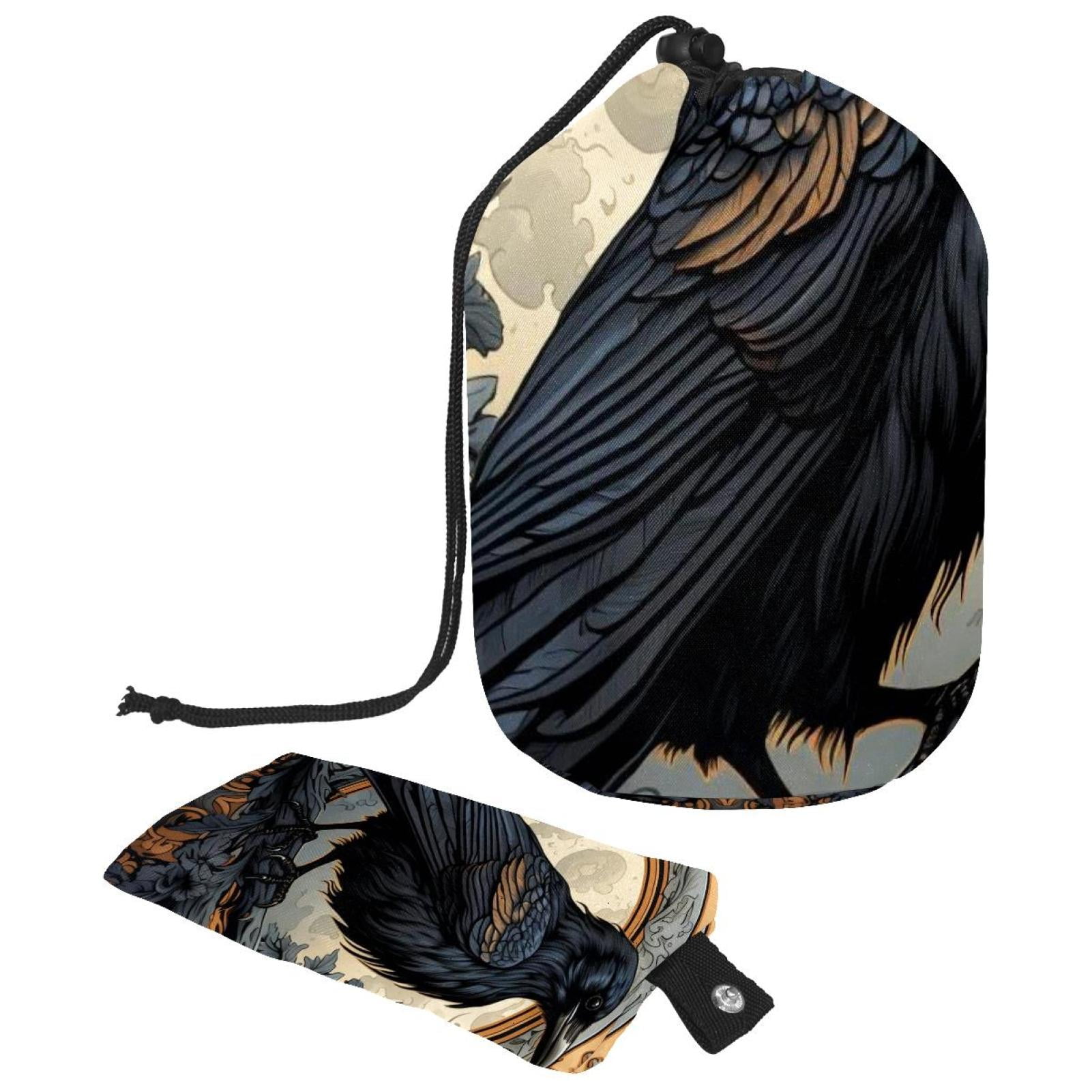 Crow Portable Drawstring Foldable Travel Mesh Shower Bags Organizer ...