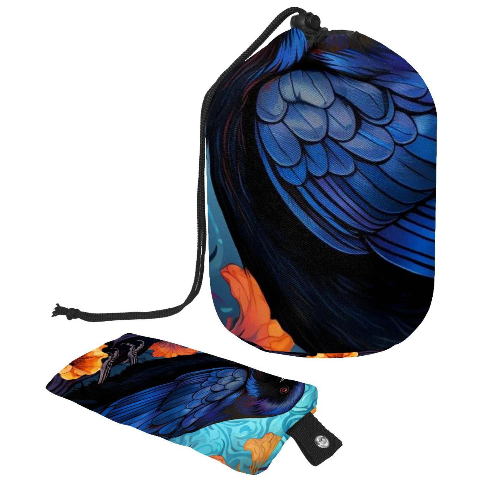 Crow Portable Drawstring Wash Bag Shower Bags Mesh Bags Travel ...